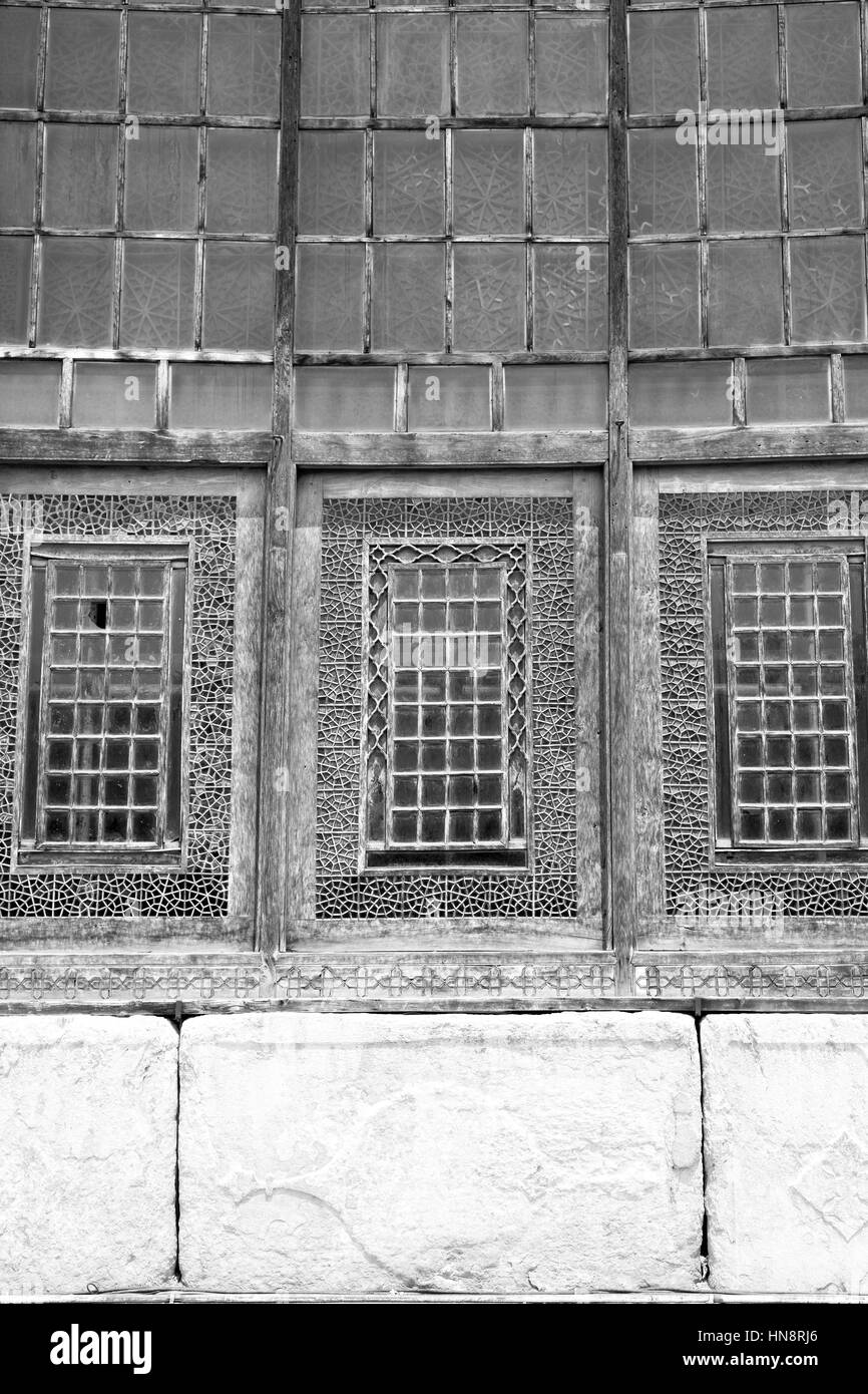 blur in iran shiraz the old persian architecture window and glass in ...