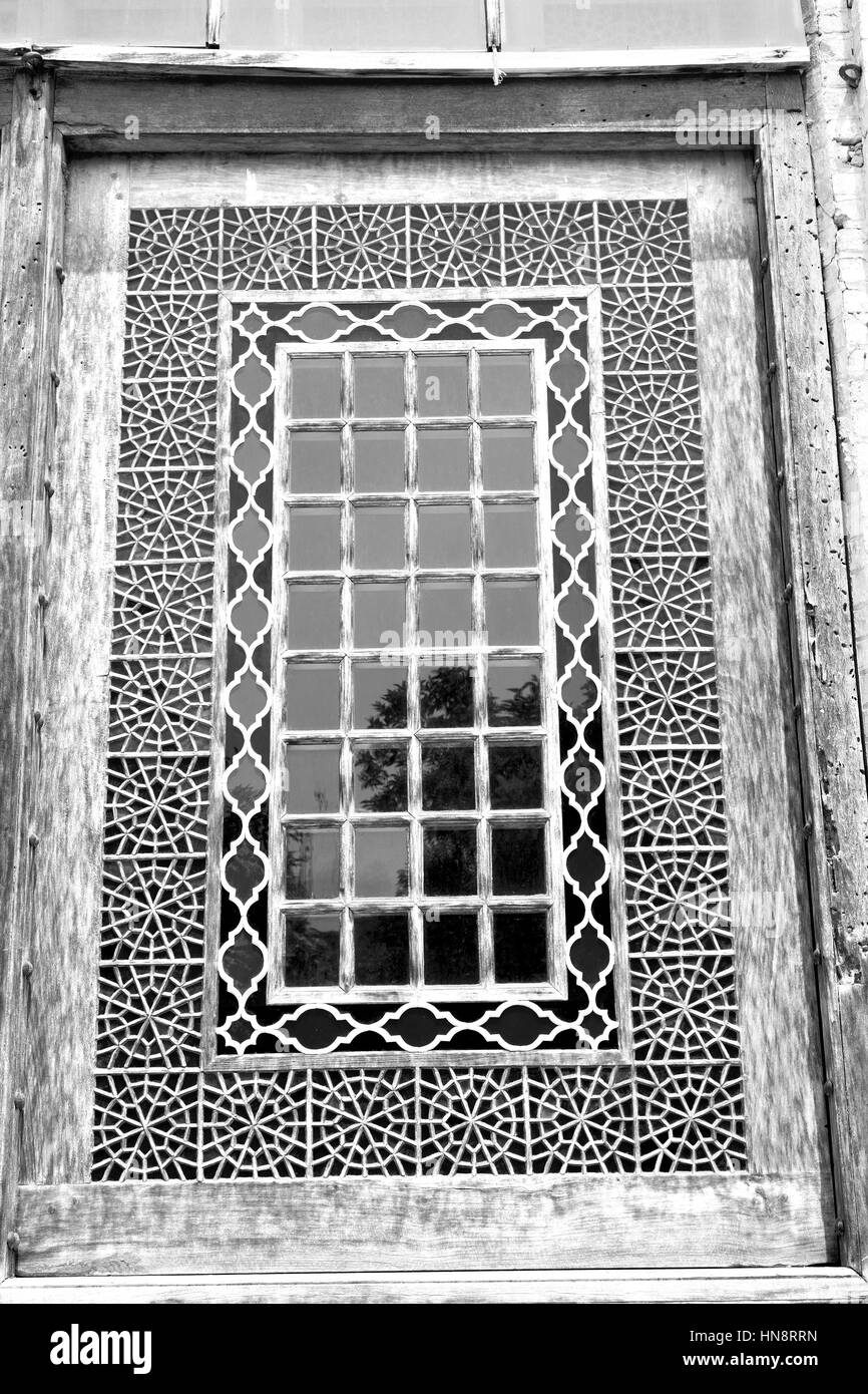 blur in iran shiraz the old persian architecture window and glass in ...