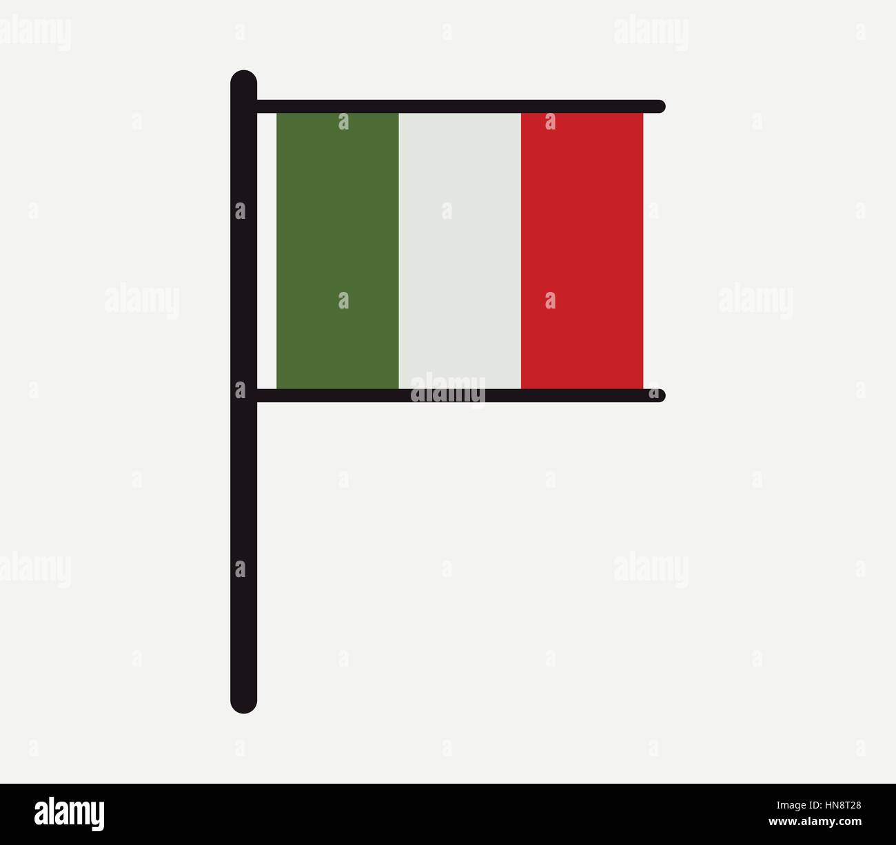 italy flag icon illustrated in vector on white background Stock Vector ...