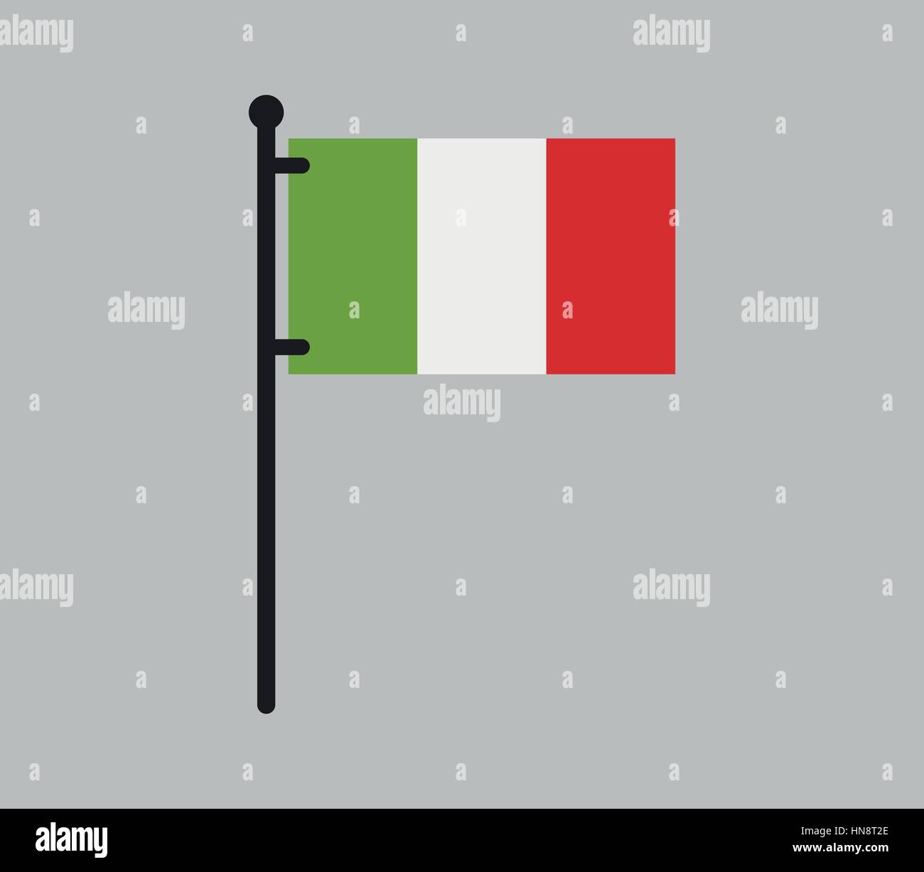 italy flag icon illustrated in vector on white background Stock Vector ...