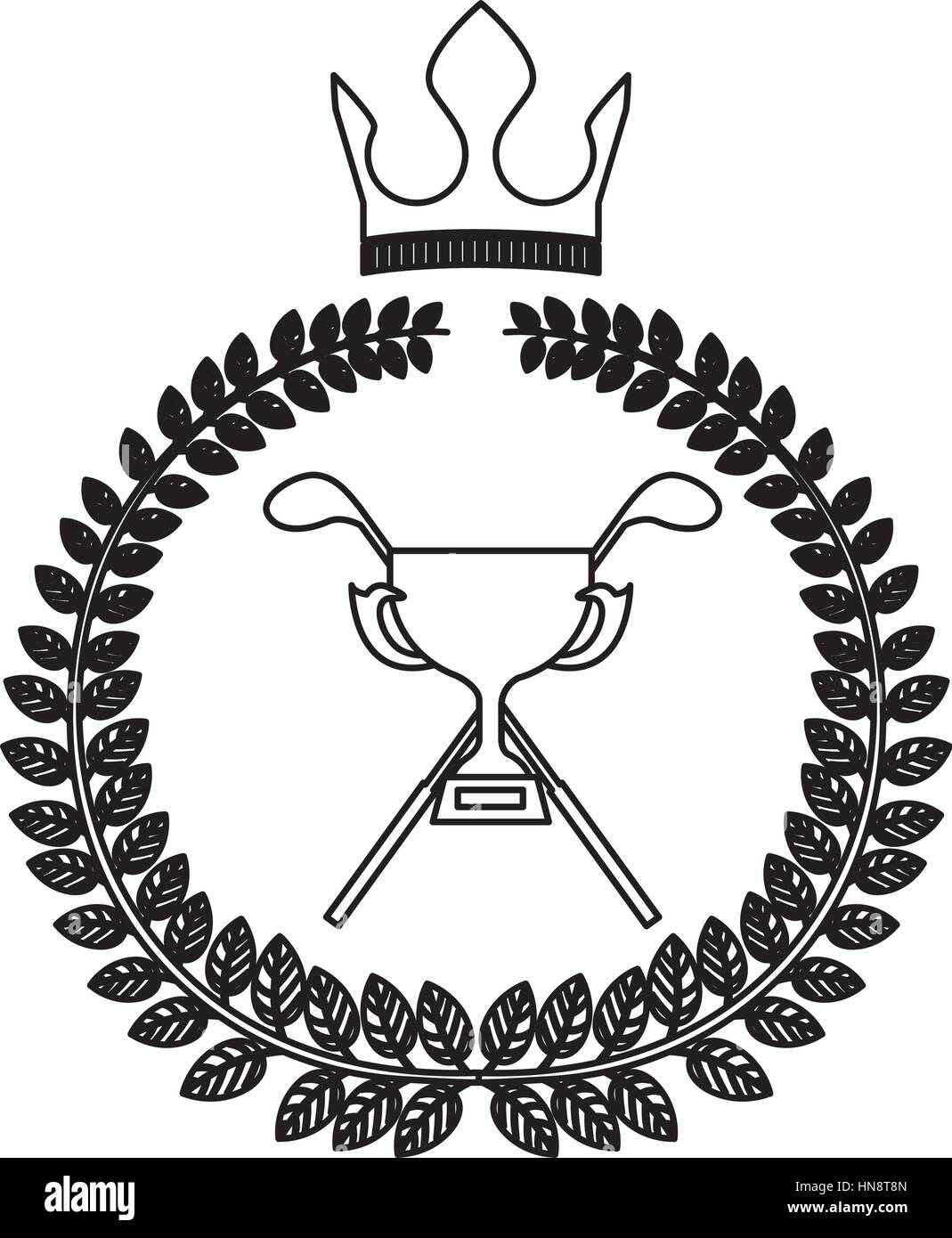 symbol golf emblem icon image, vector illustration Stock Vector Image ...