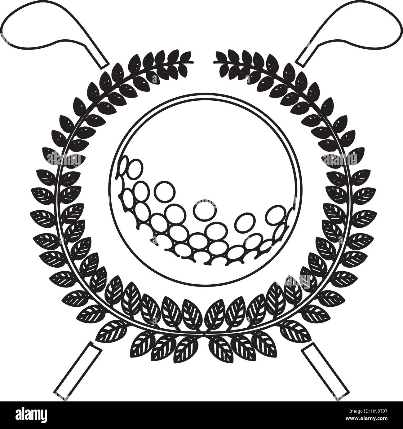 symbol golf emblem icon image, vector illustration Stock Vector Image ...
