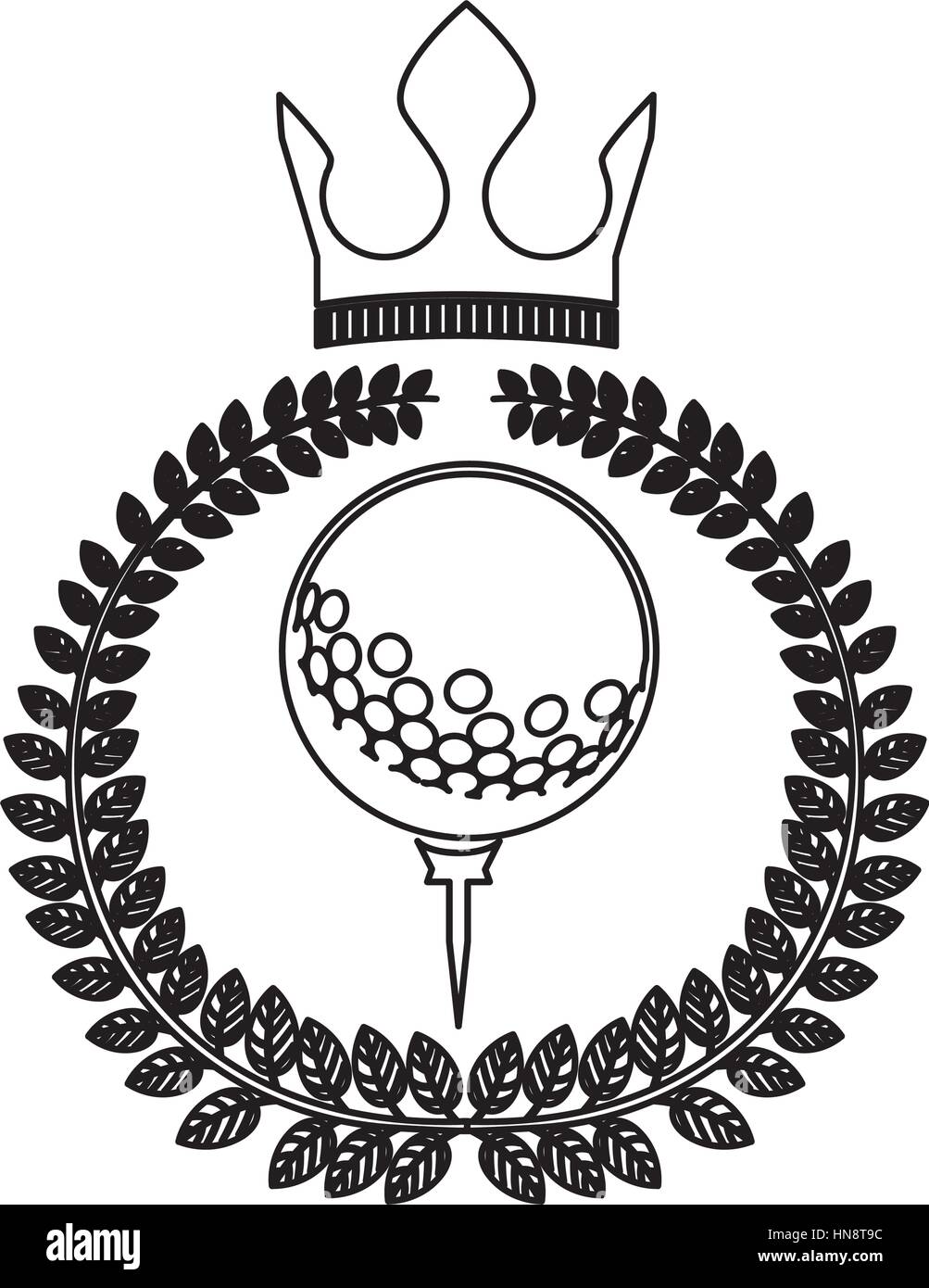 symbol golf emblem icon image, vector illustration Stock Vector Image ...