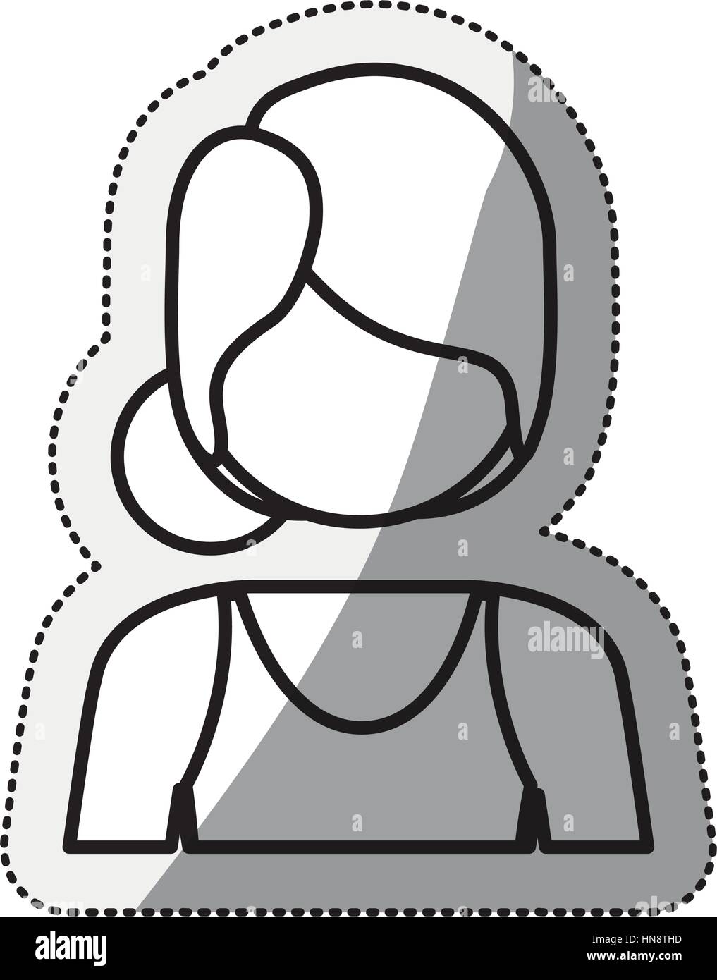 contour people face icon image, vector illustration design Stock Vector ...