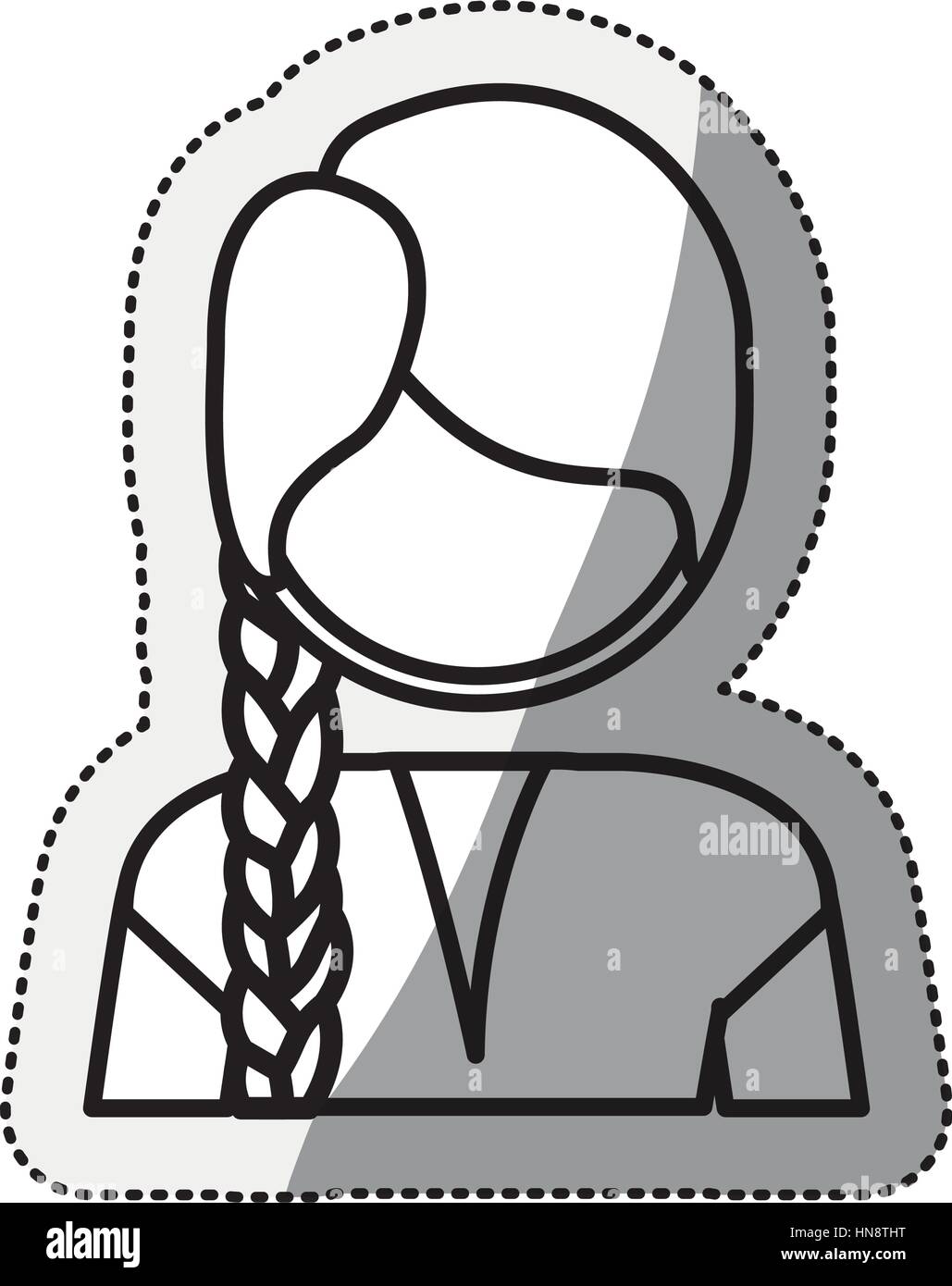 contour people face icon image, vector illustration design Stock Vector ...