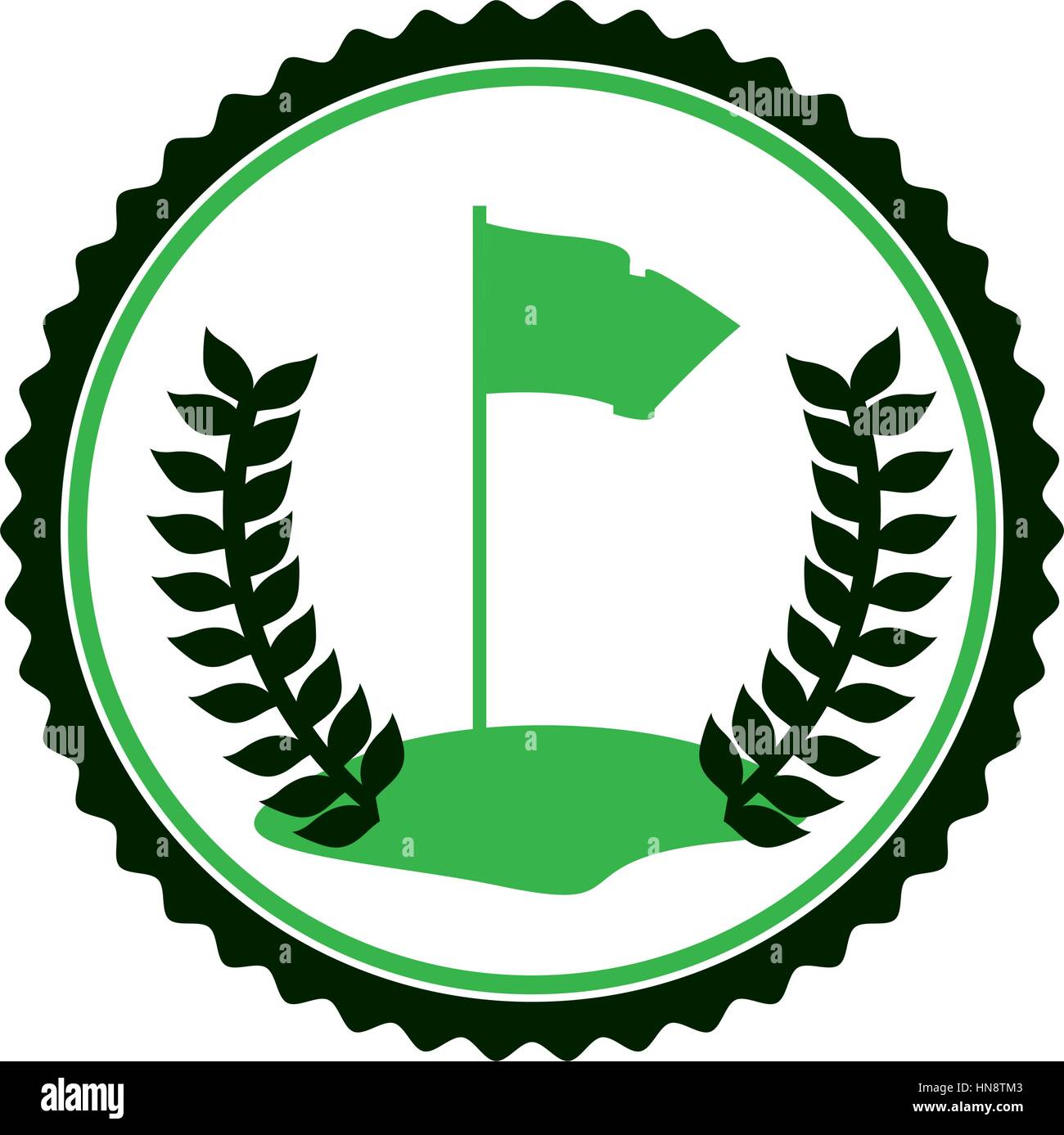 symbol golf emblem icon image, vector illustration Stock Vector Image ...