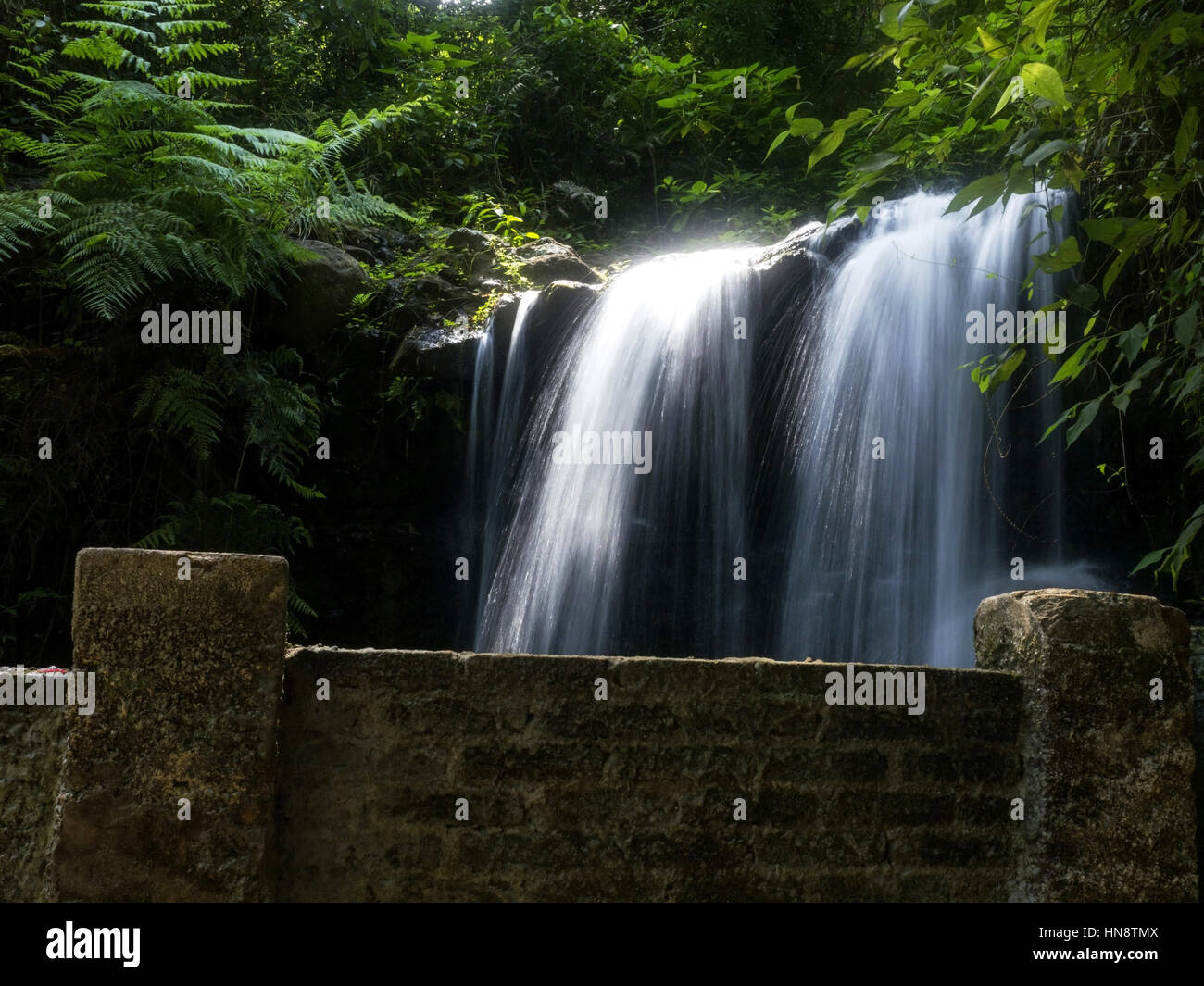 Wallpaper waterfall hi-res stock photography and images - Alamy