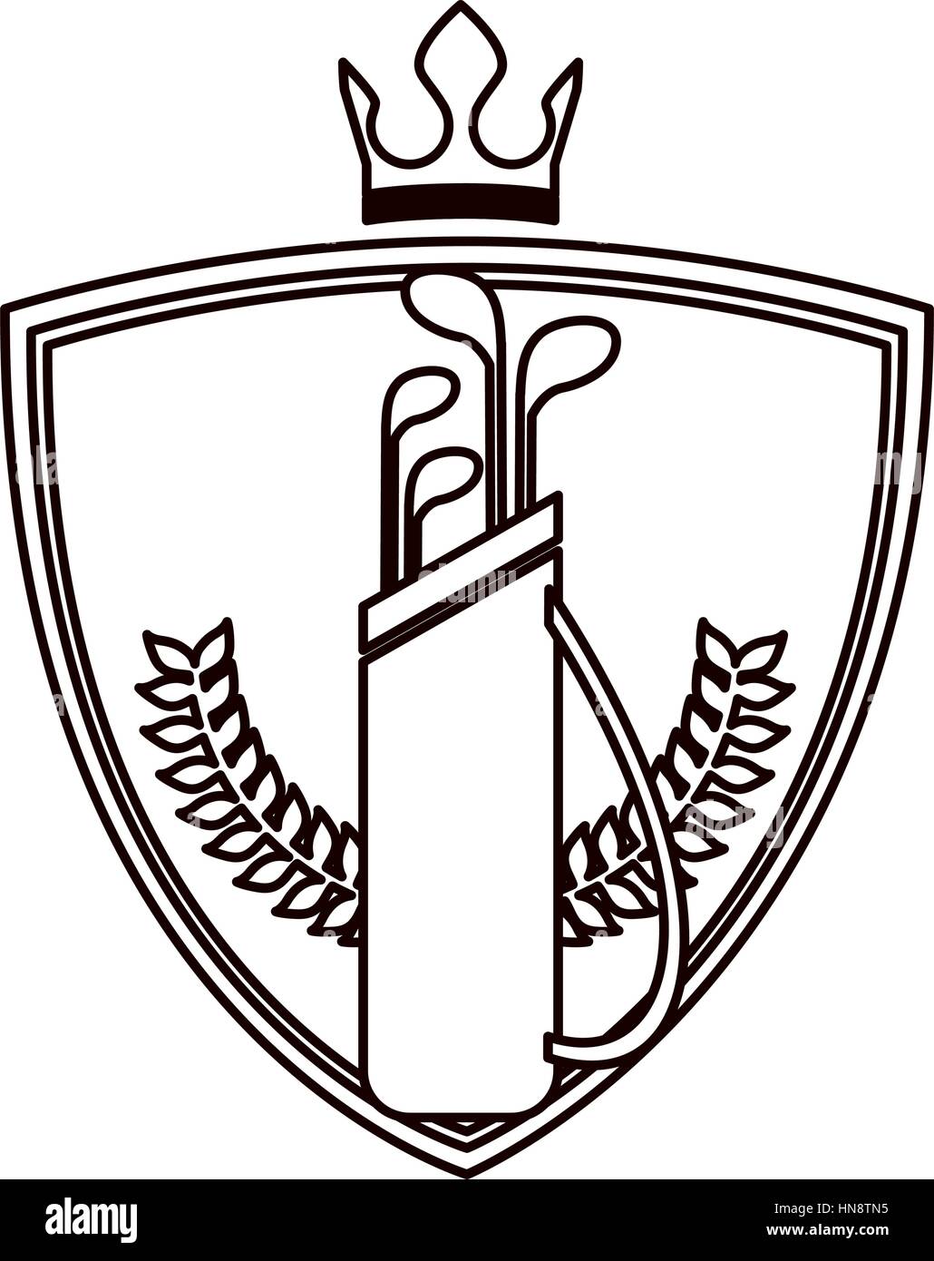 symbol golf emblem icon image, vector illustration Stock Vector Image ...