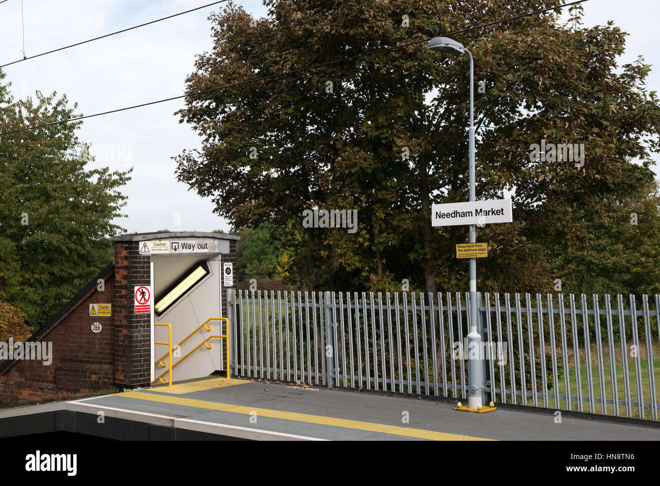 Needham Market railway station Suffolk UK Stock Photo - Alamy