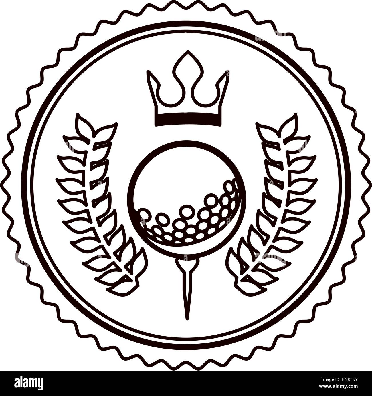 symbol golf emblem icon image, vector illustration Stock Vector Image ...