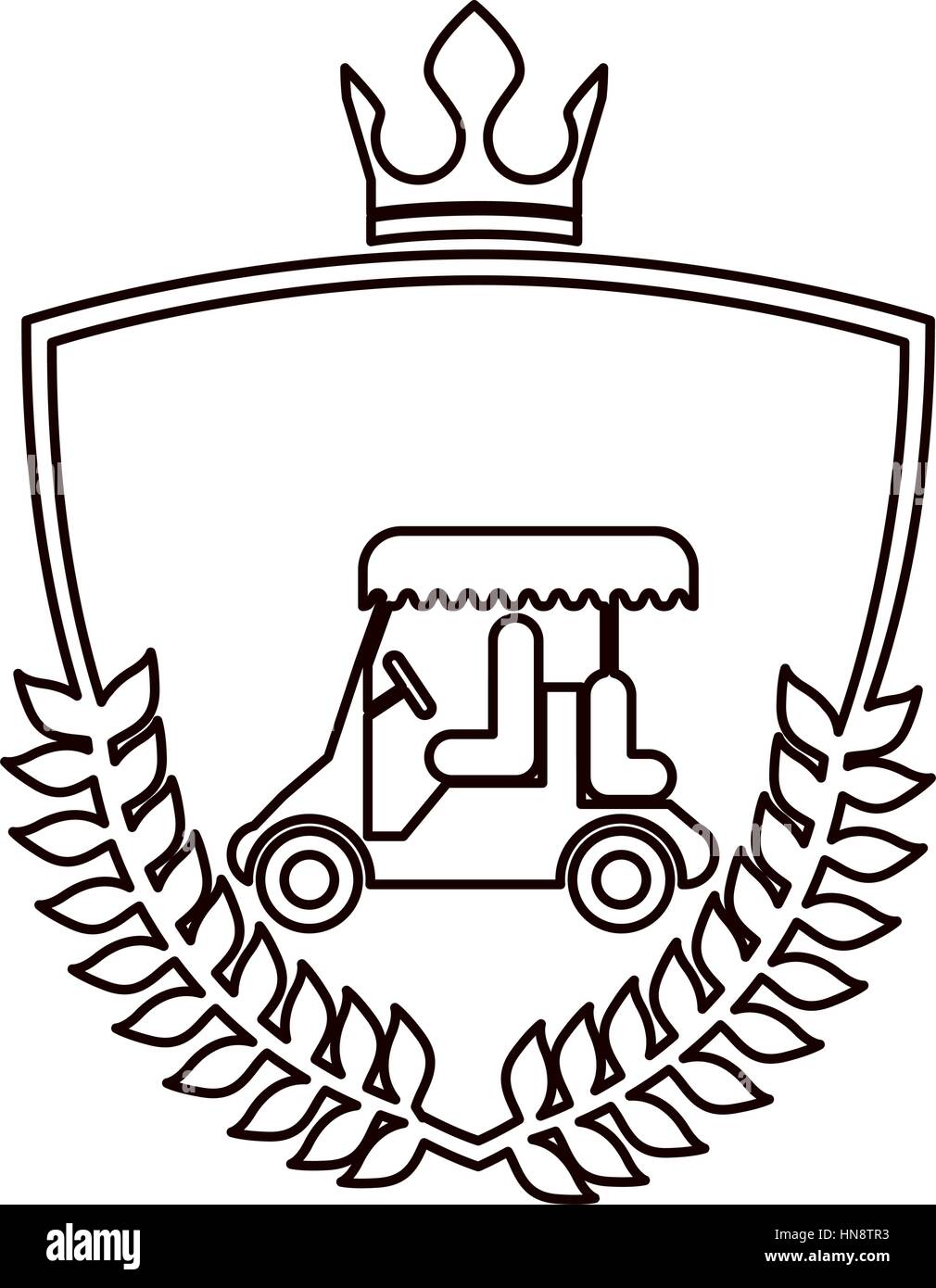 symbol golf emblem icon image, vector illustration Stock Vector Image ...
