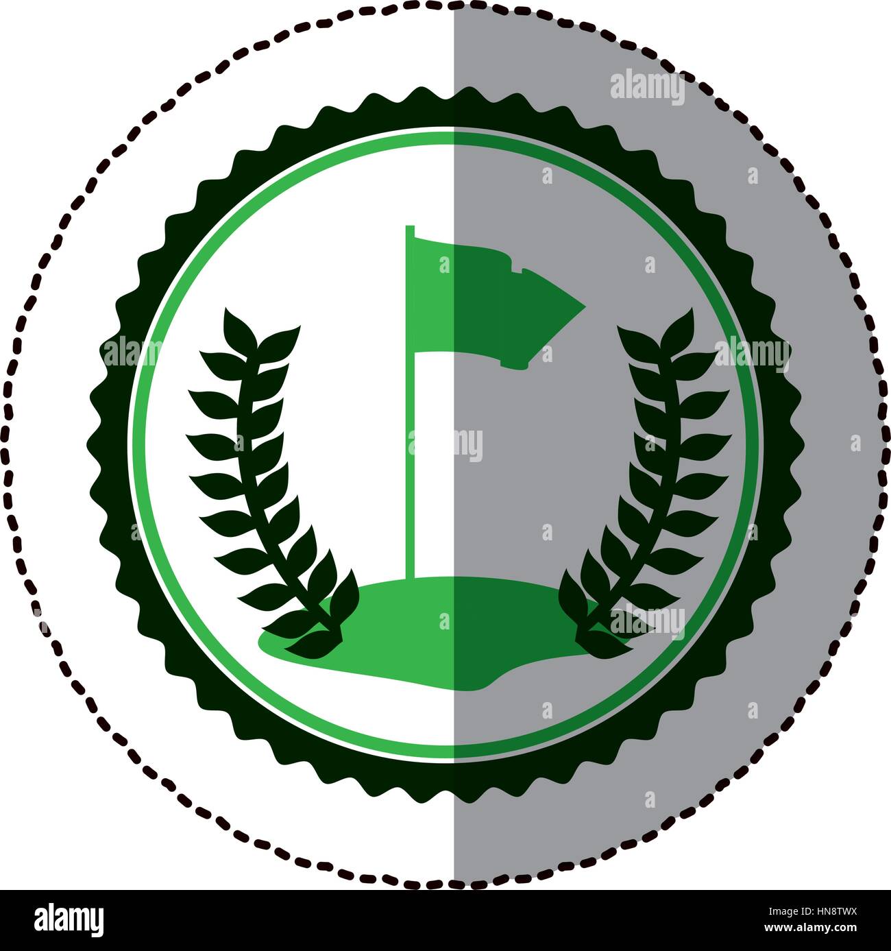 symbol golf emblem icon image, vector illustration Stock Vector Image ...