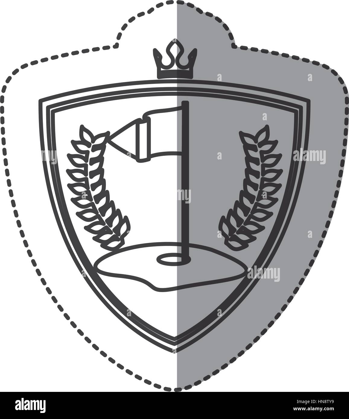 symbol golf emblem icon image, vector illustration Stock Vector Image ...