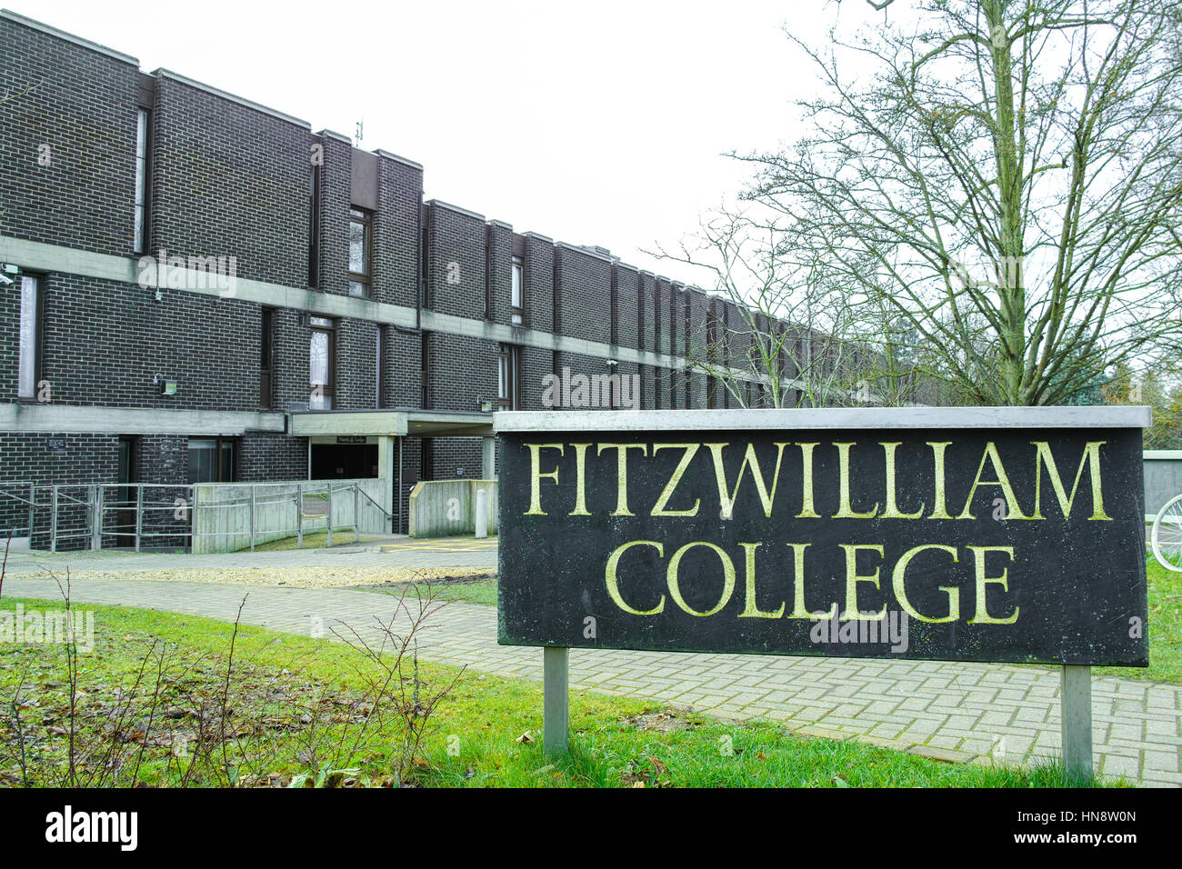 Fitzwilliam college at the University of Cambridge, England Stock Photo ...