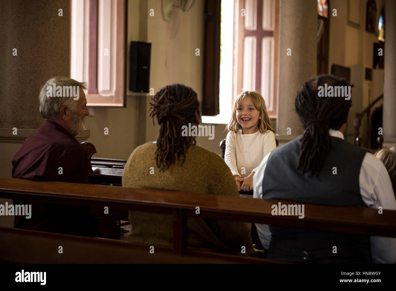 Church People Believe Faith Religious Praying Stock Photo - Alamy