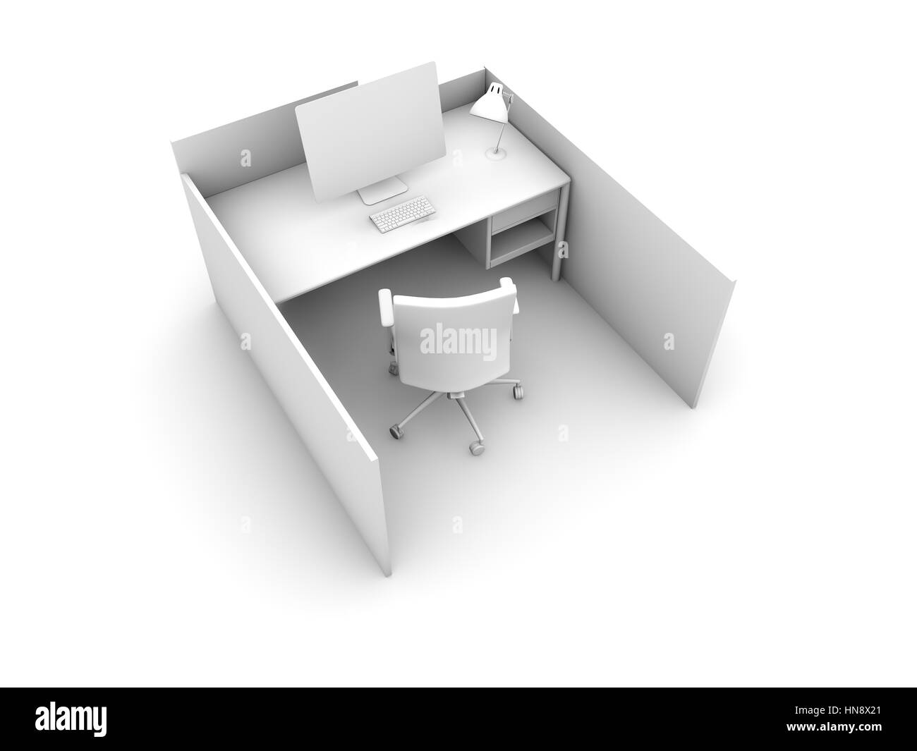 Business workspace concept desktop Black and White Stock Photos ...