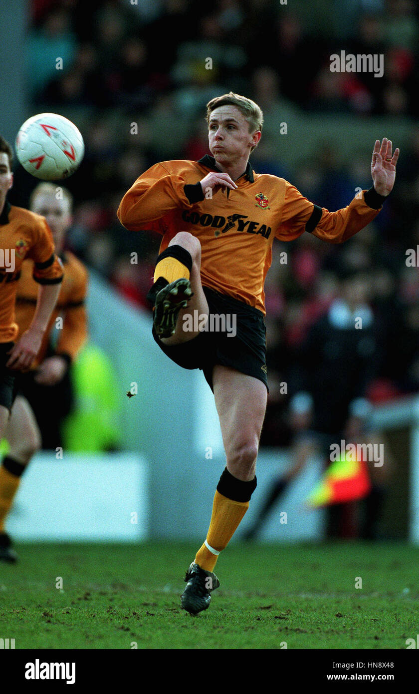 KEVIN KEEN WOLVERHAMPTON WANDERERS FC 24 January 1994 Stock Photo - Alamy