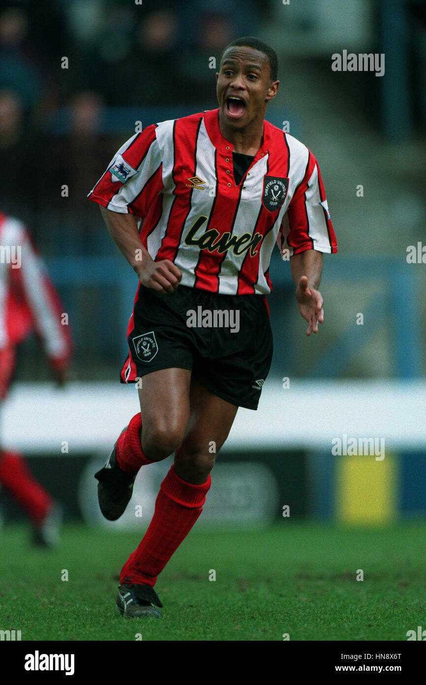 FRANZ CARR SHEFFIELD UNITED FC 31 March 1994 Stock Photo - Alamy