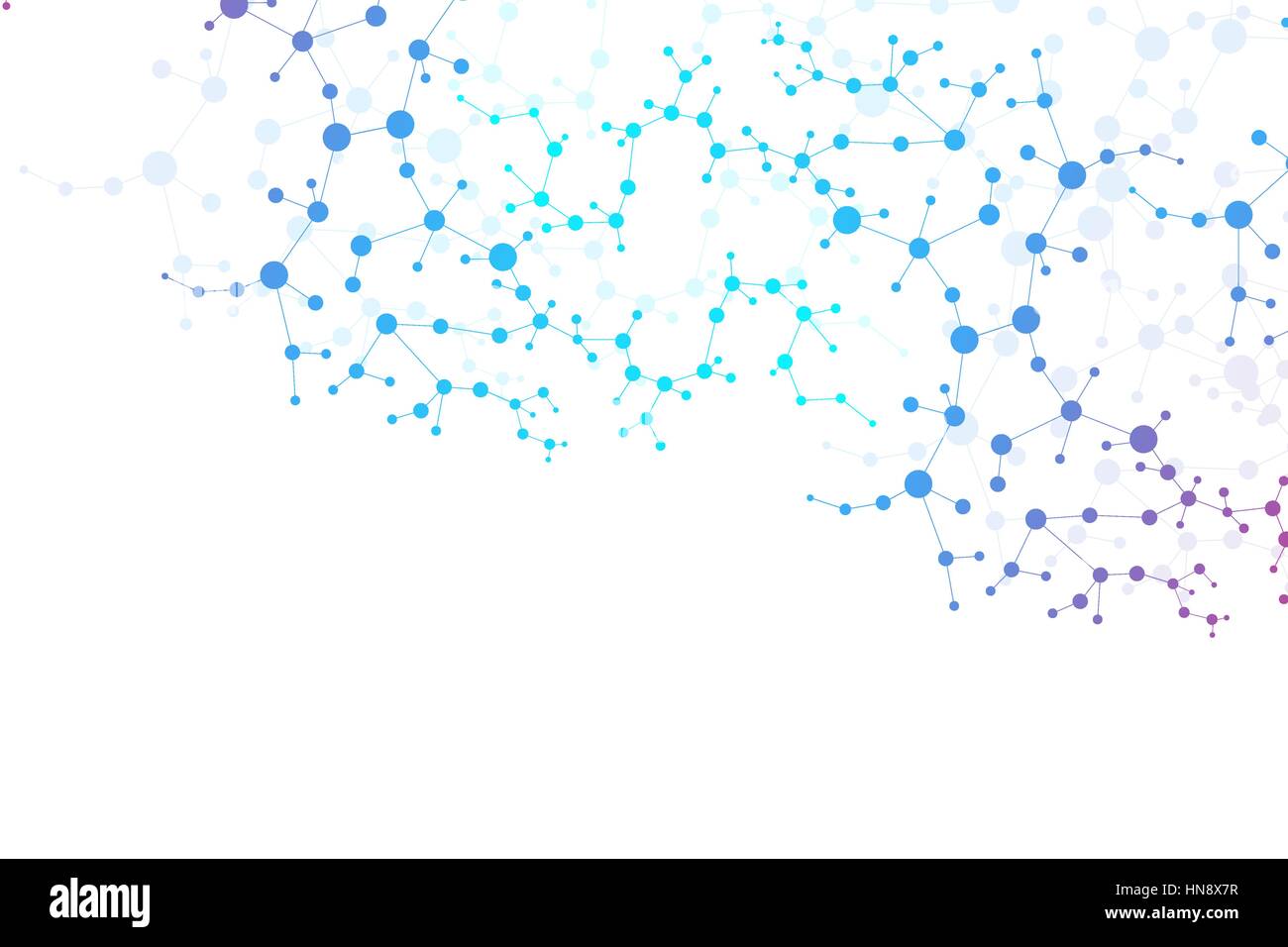 Structure molecule and communication. Dna, atom, neurons. Scientific ...