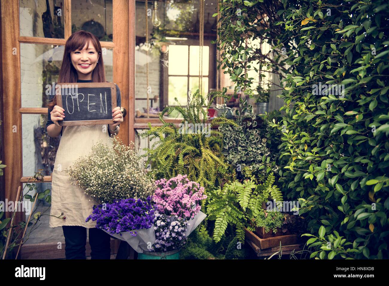 Flower Shop Store Florist Botany Bouquet Blooming Stock Photo - Alamy
