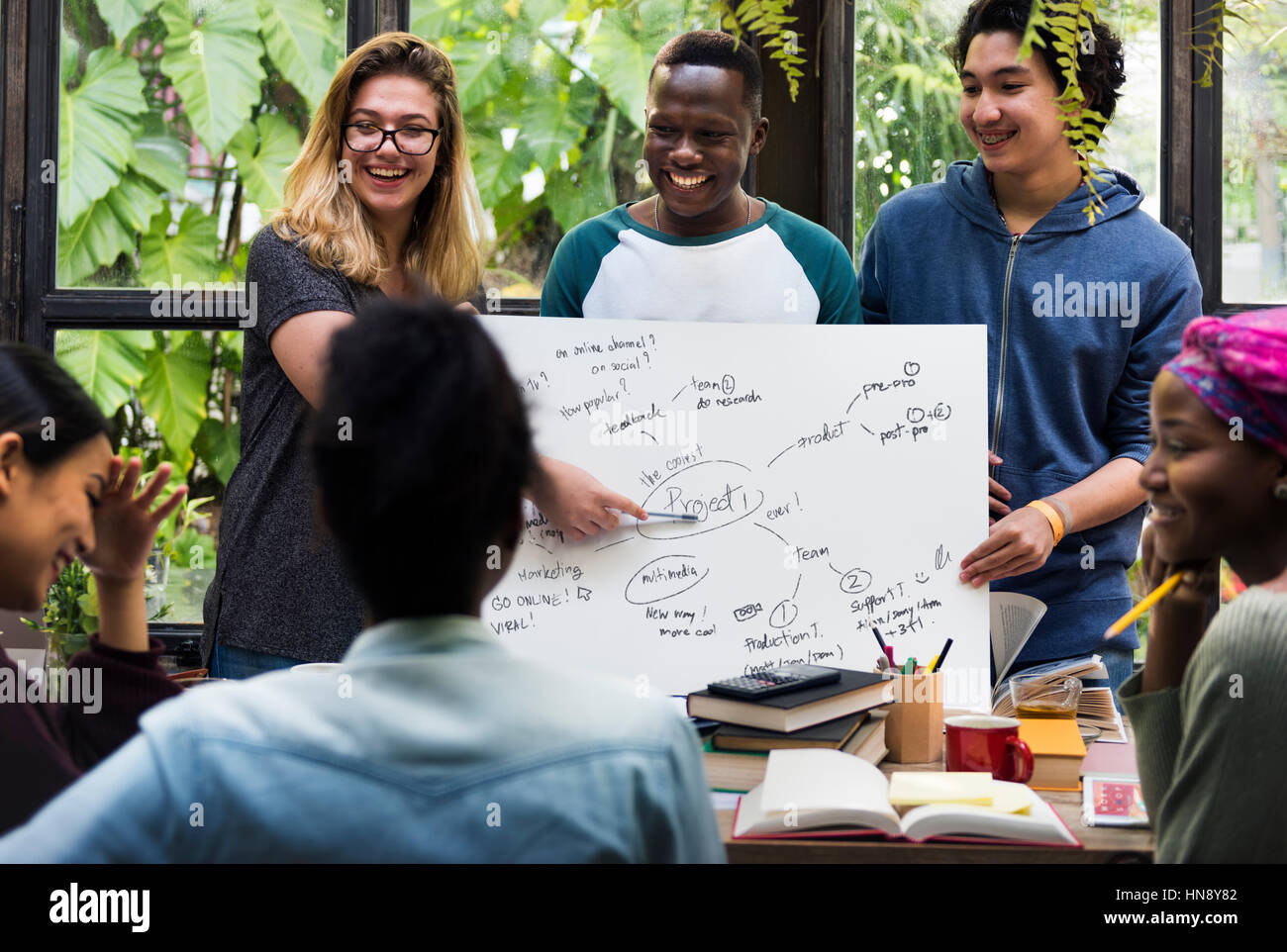 Friends People Group Teamwork Diversity Stock Photo - Alamy