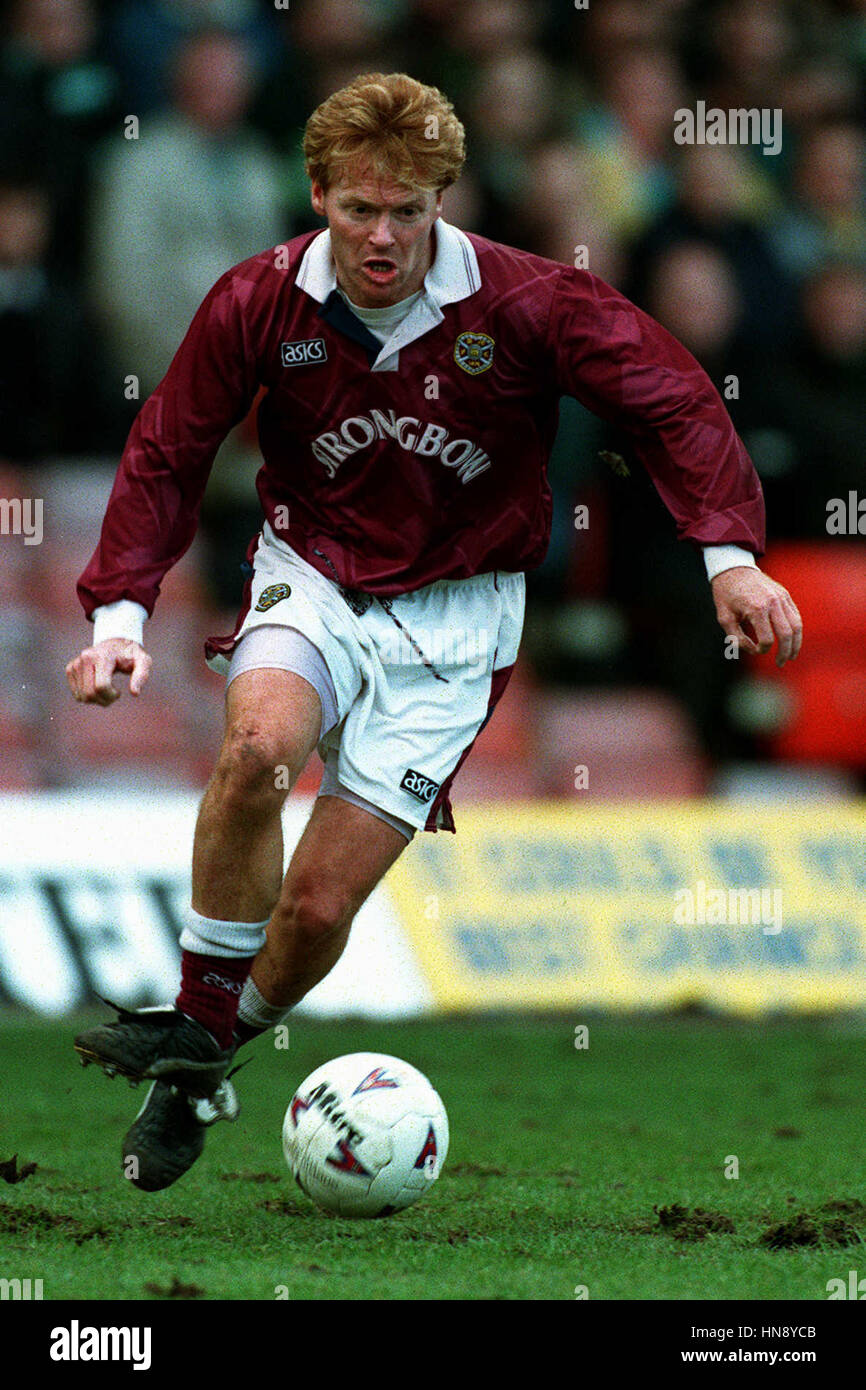 MO JOHNSTON HEART OF MIDLOTHIAN FC 12 April 1994 Stock Photo - Alamy