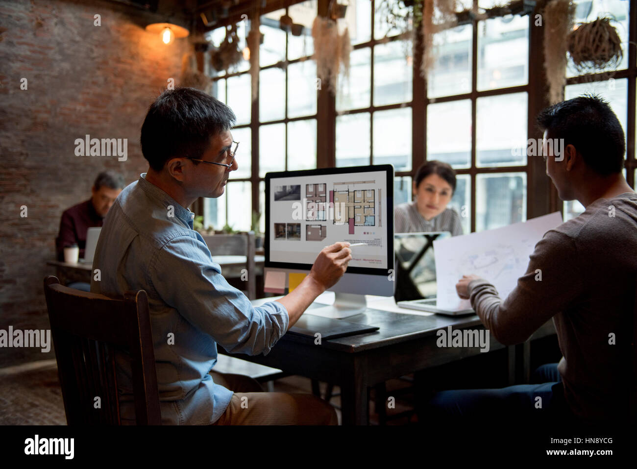 Working Job Career Casual Showing Stock Photo - Alamy