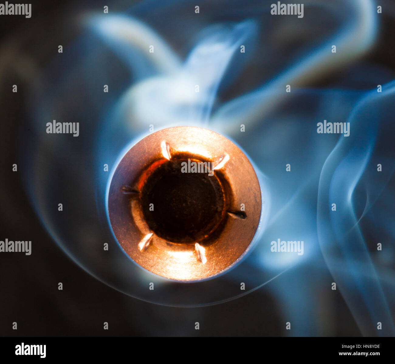 Bullet that looks like it is coming at the camera Stock Photo - Alamy