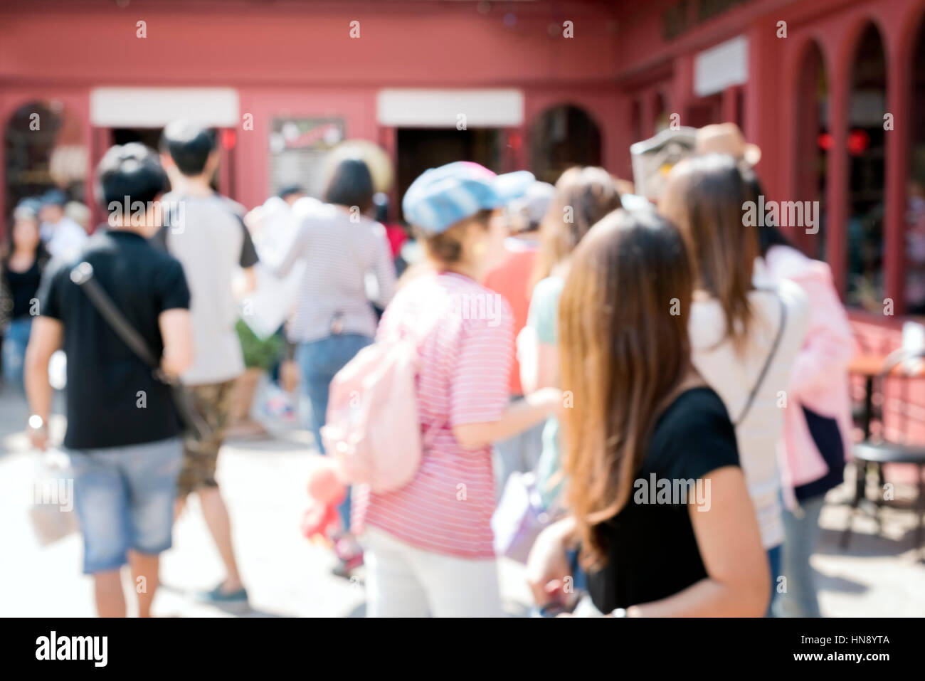 Crowd People Waiting Celebration Concept Stock Photo - Alamy