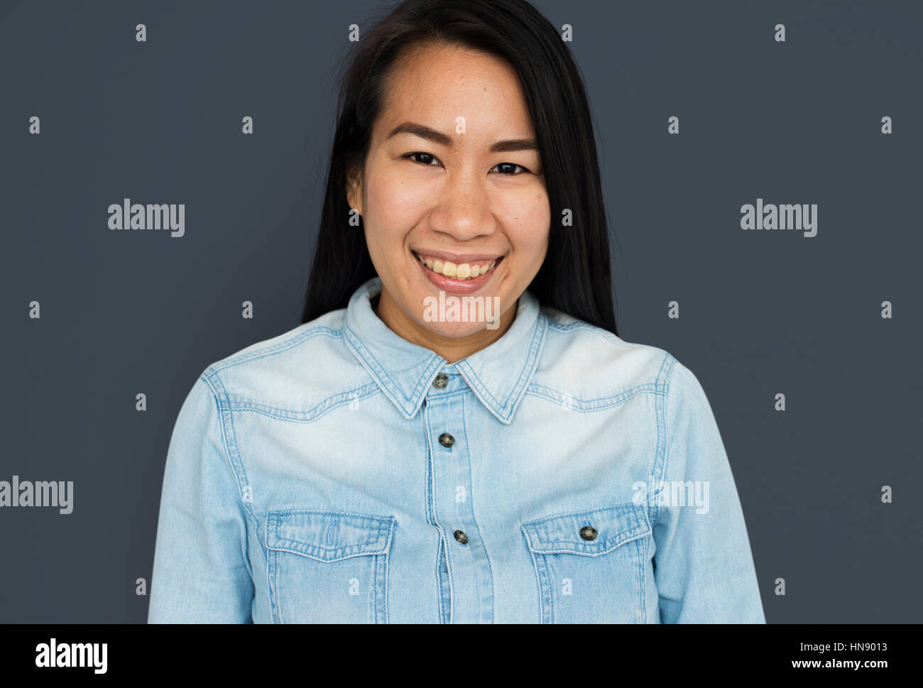 Asian girl posing joyful hi-res stock photography and images - Alamy