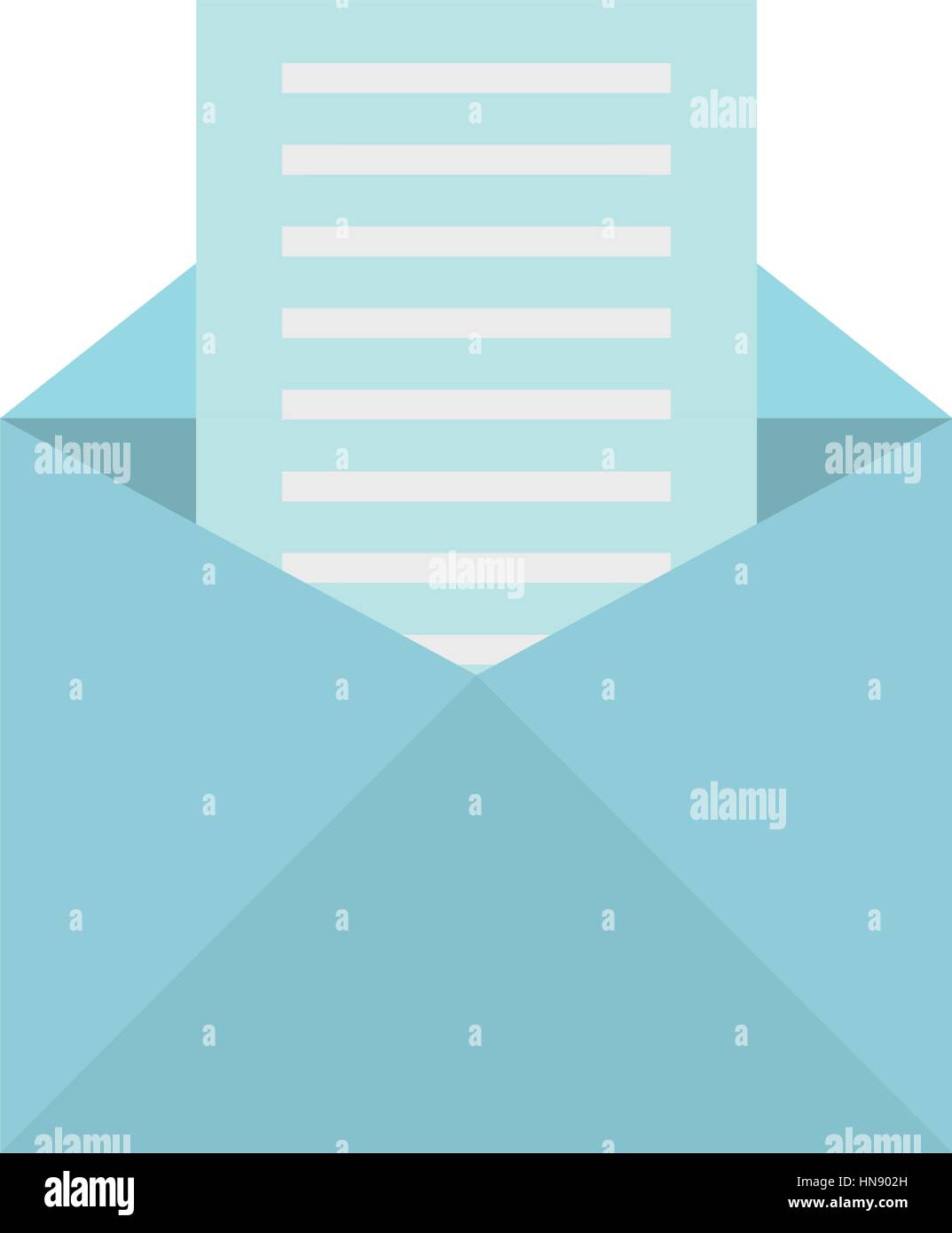 document inside envelope icon image, vector illustration Stock Vector ...