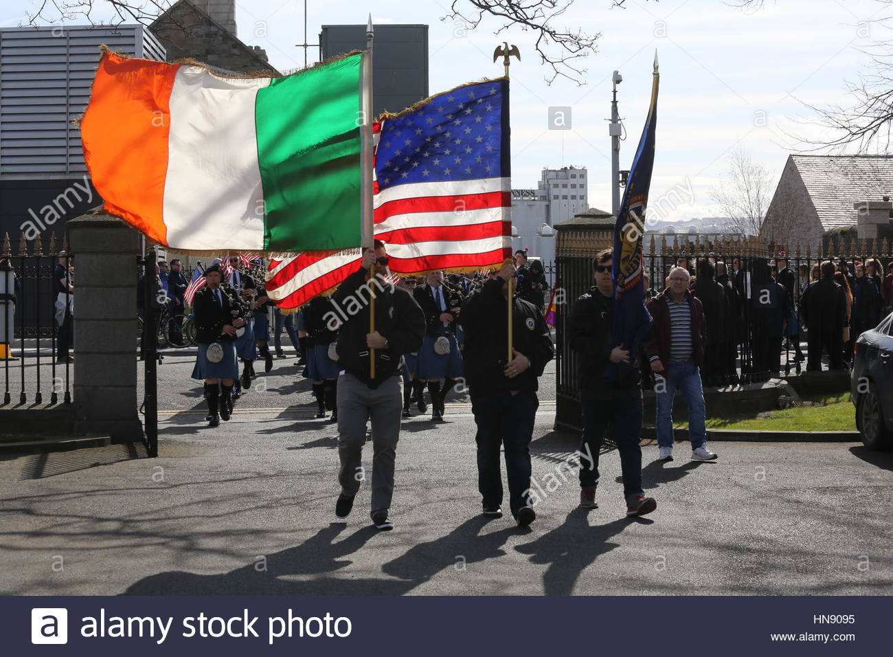 Military parade in Dublin, ireland, for the anniversary of the 1916 ...