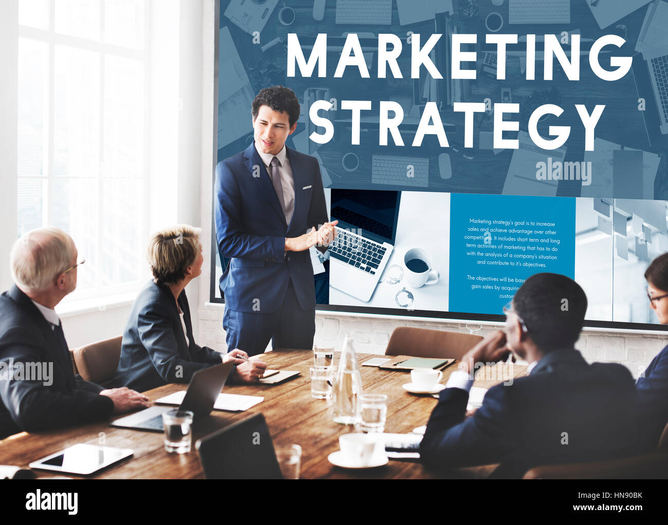 Marketing Strategy Analysing Business Consulting Stock Photo - Alamy