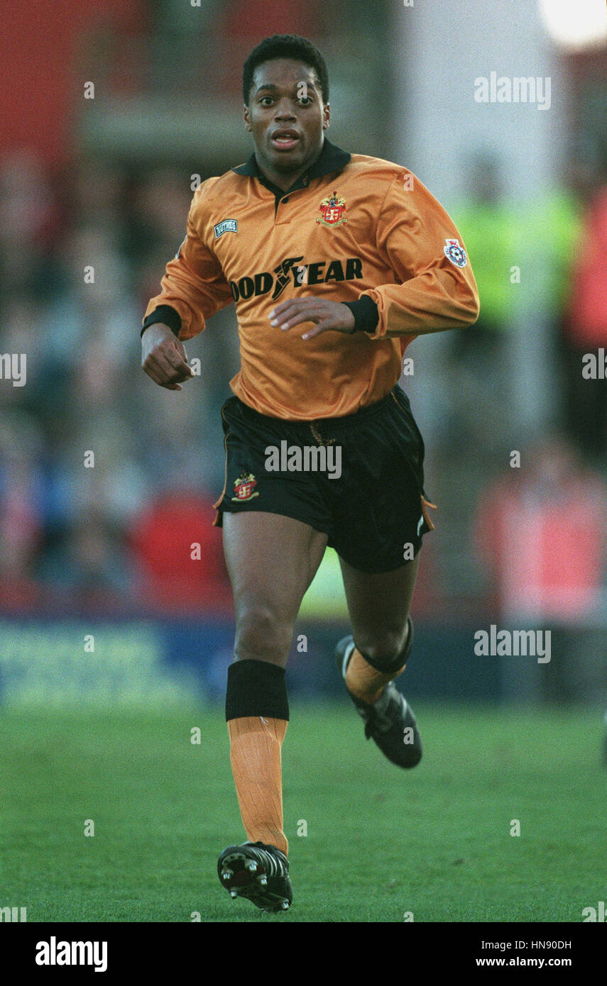 MARK RANKINE WOLVERHAMPTON WANDERERS FC 22 November 1994 Stock Photo ...