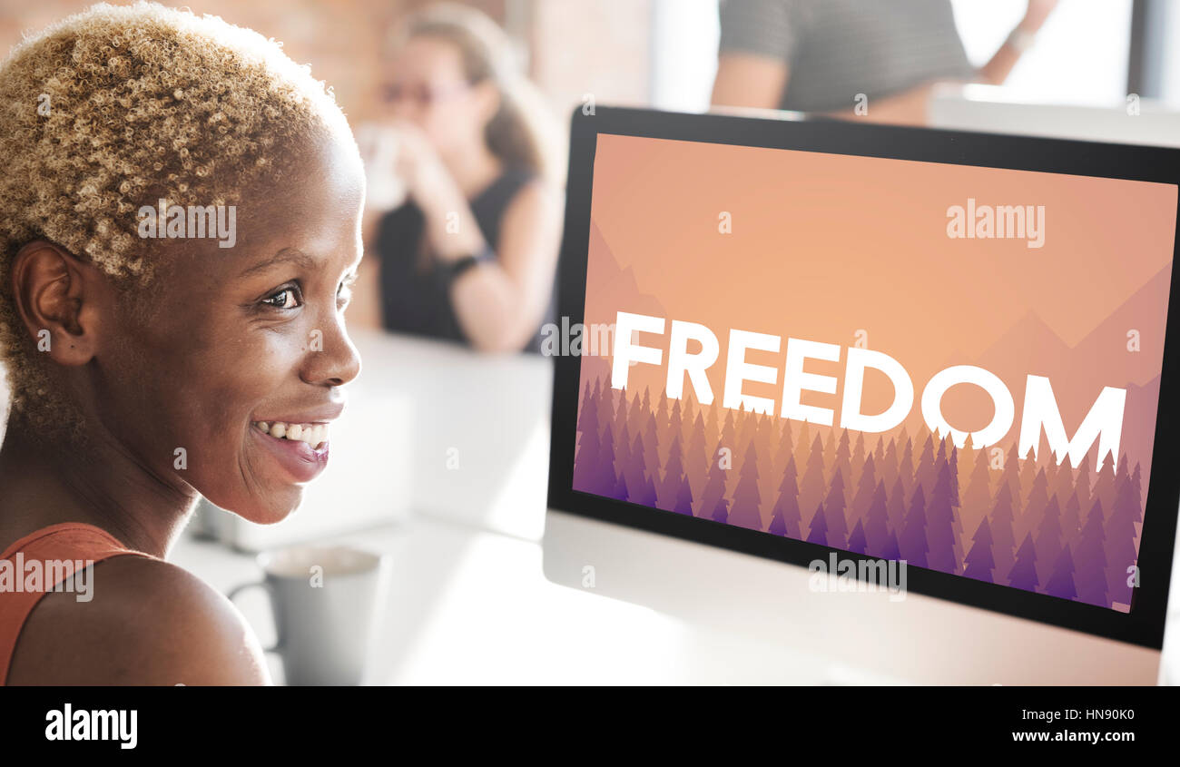 Freedom Courage Inspiration Passion Concept Stock Photo - Alamy