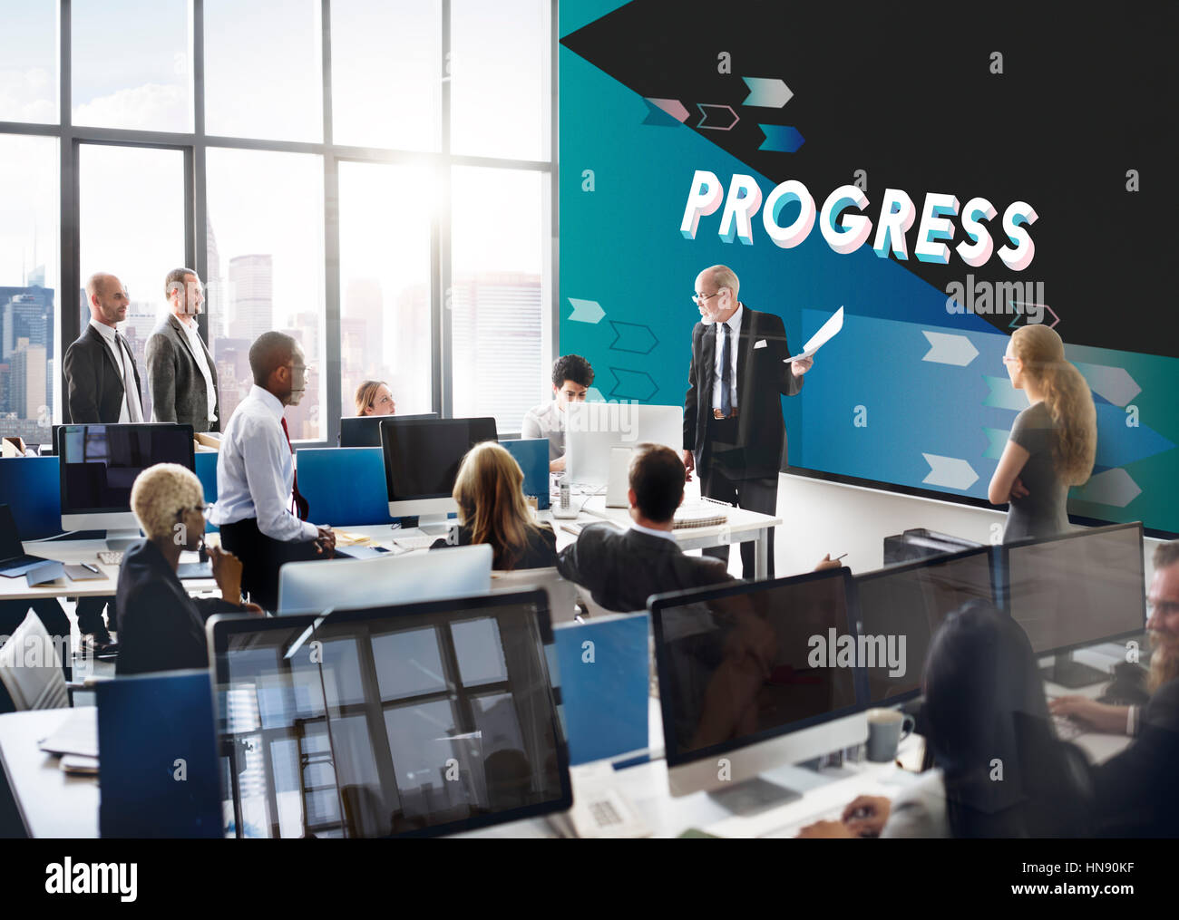 Strategy Progress Efficiency Teamwork Concept Stock Photo - Alamy