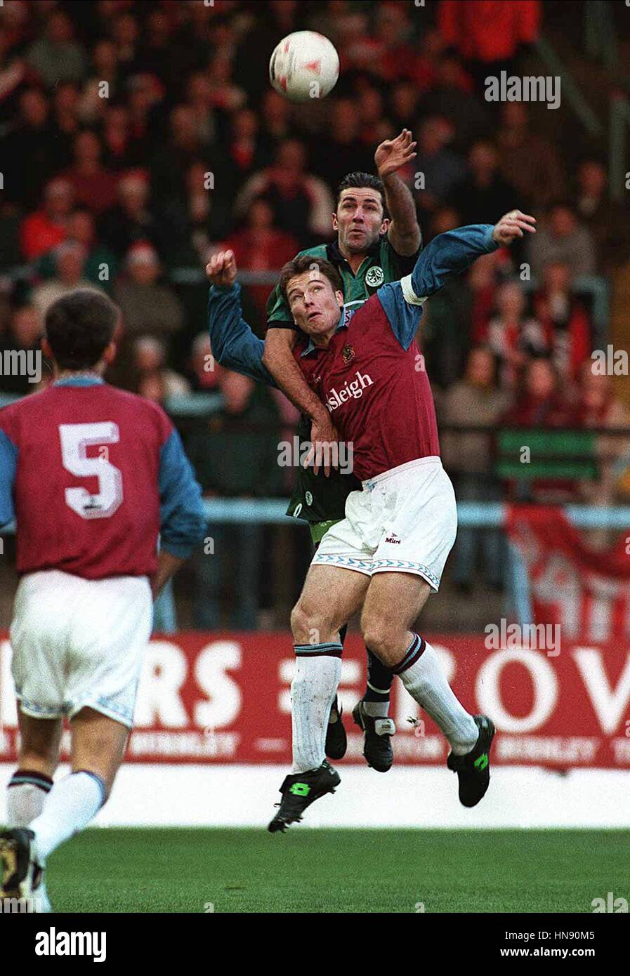 PAUL WILKINSON STEVE DAVIS BURNLEY V MIDDLESBROUGH BURNLEY V ...