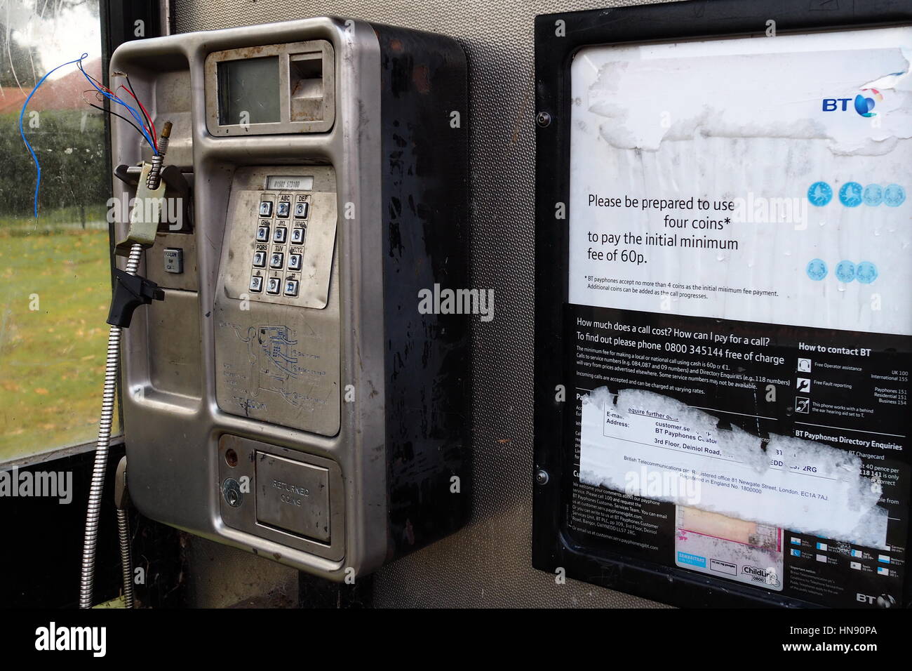 BT Phone Box Stock Photo - Alamy