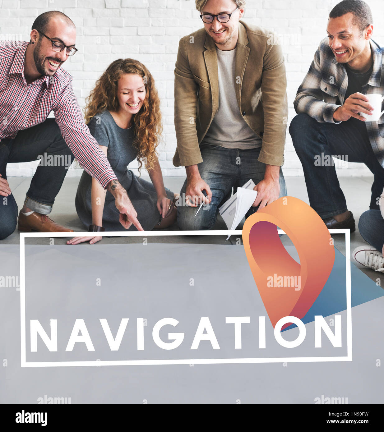 Map Location Destination Navigation Directions Stock Photo - Alamy