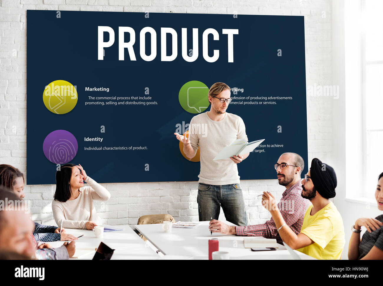 Business Product Promotion Design Concept Stock Photo - Alamy