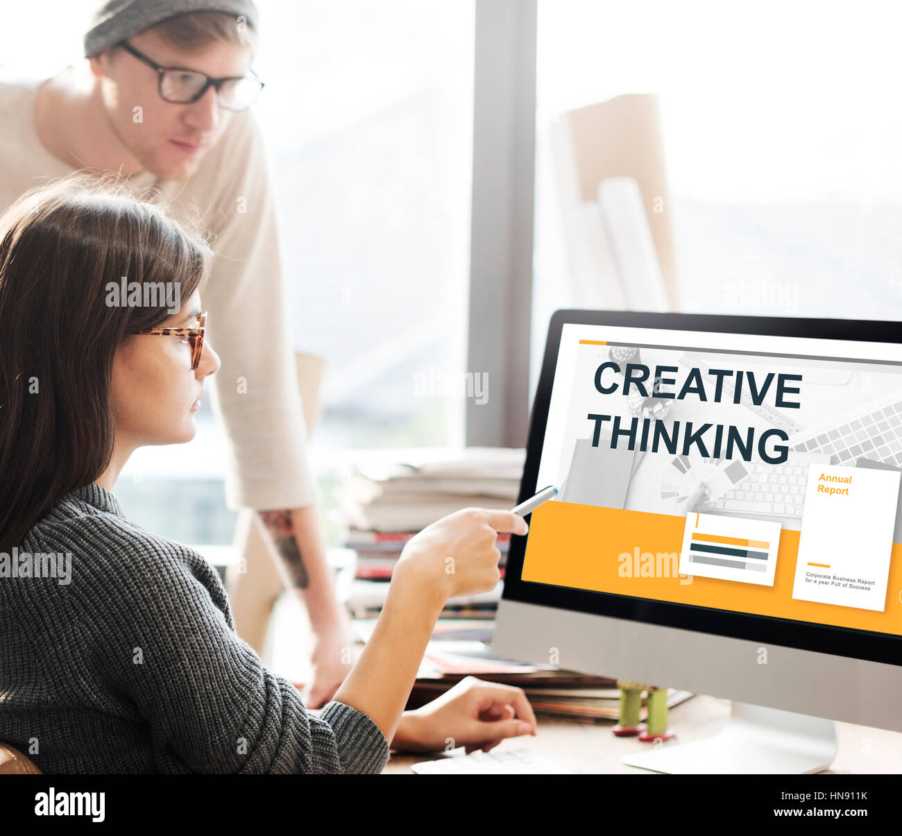 Creative Thinking Process Design Graphic Concept Stock Photo - Alamy