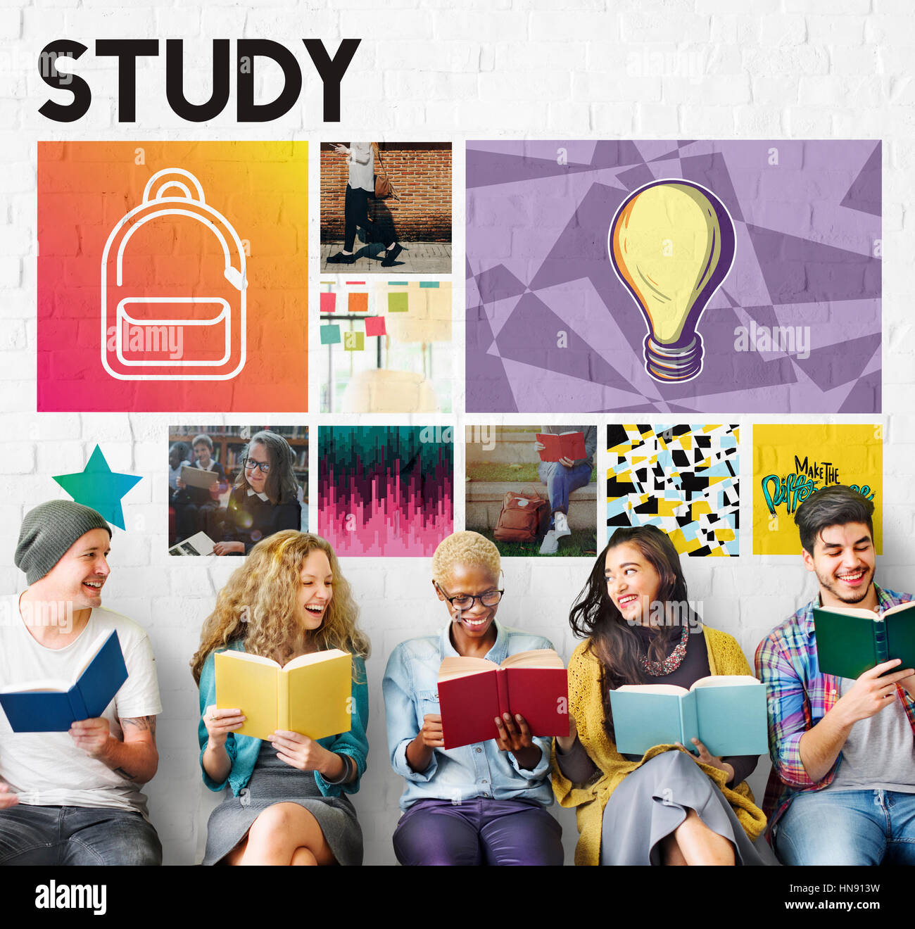 Academic Education Learning Studying Graphic Concept Stock Photo - Alamy
