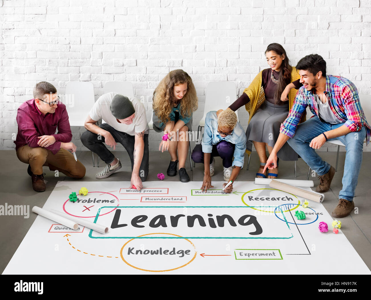 School education study process diagram Stock Photo - Alamy