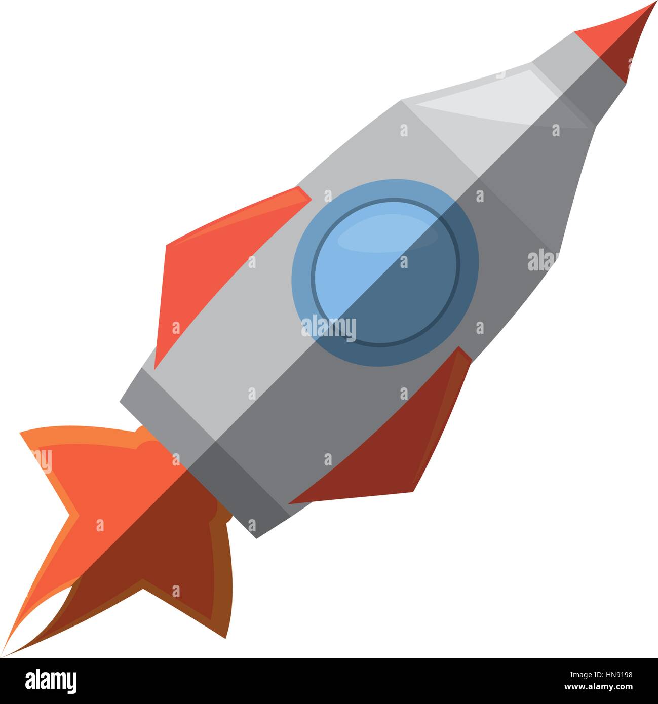 rocket with fire related icon, vector illustration image Stock Vector ...