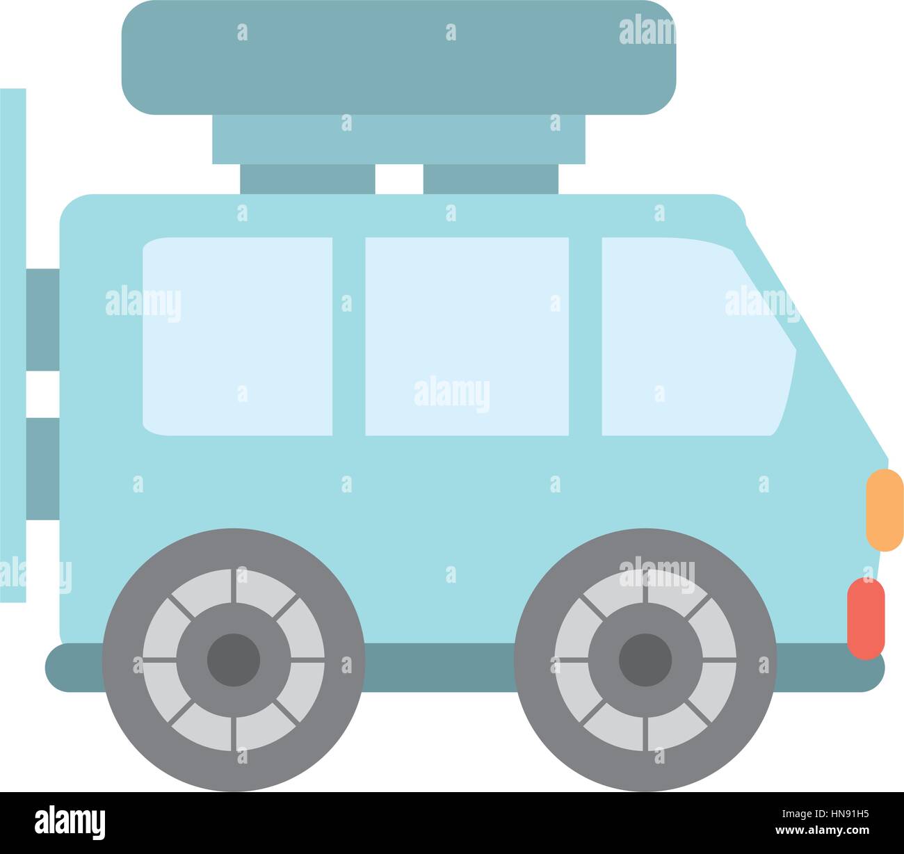 Blue van icon image Stock Vector Images - Alamy