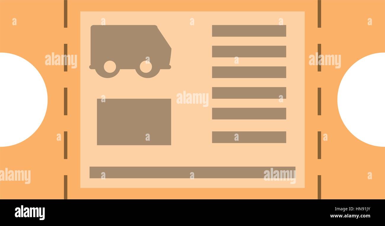 brown ticket related icon, ector illustration image Stock Vector Image ...