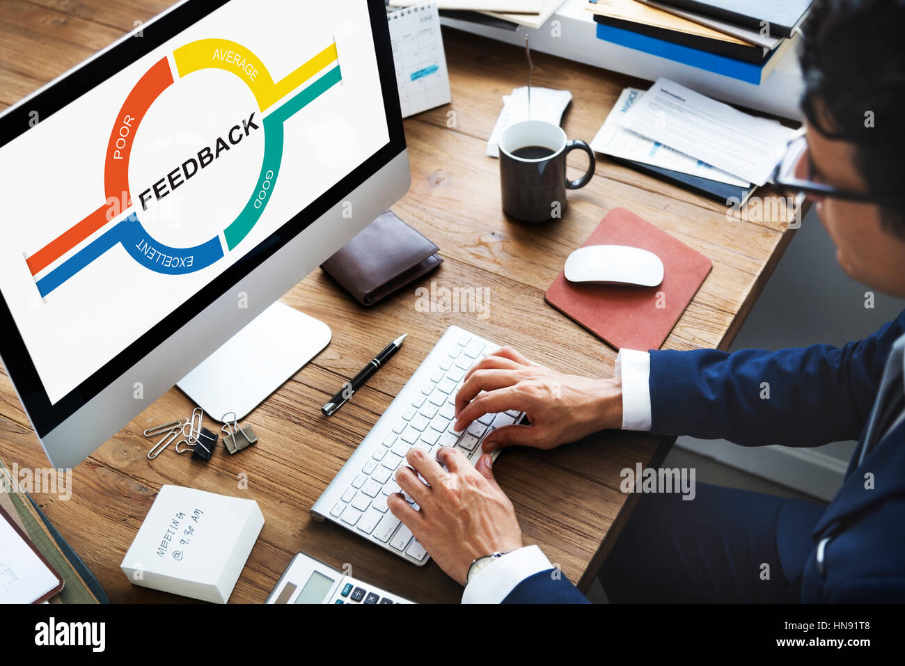 Customer Service Feedback Comment Graphic Concept Stock Photo - Alamy