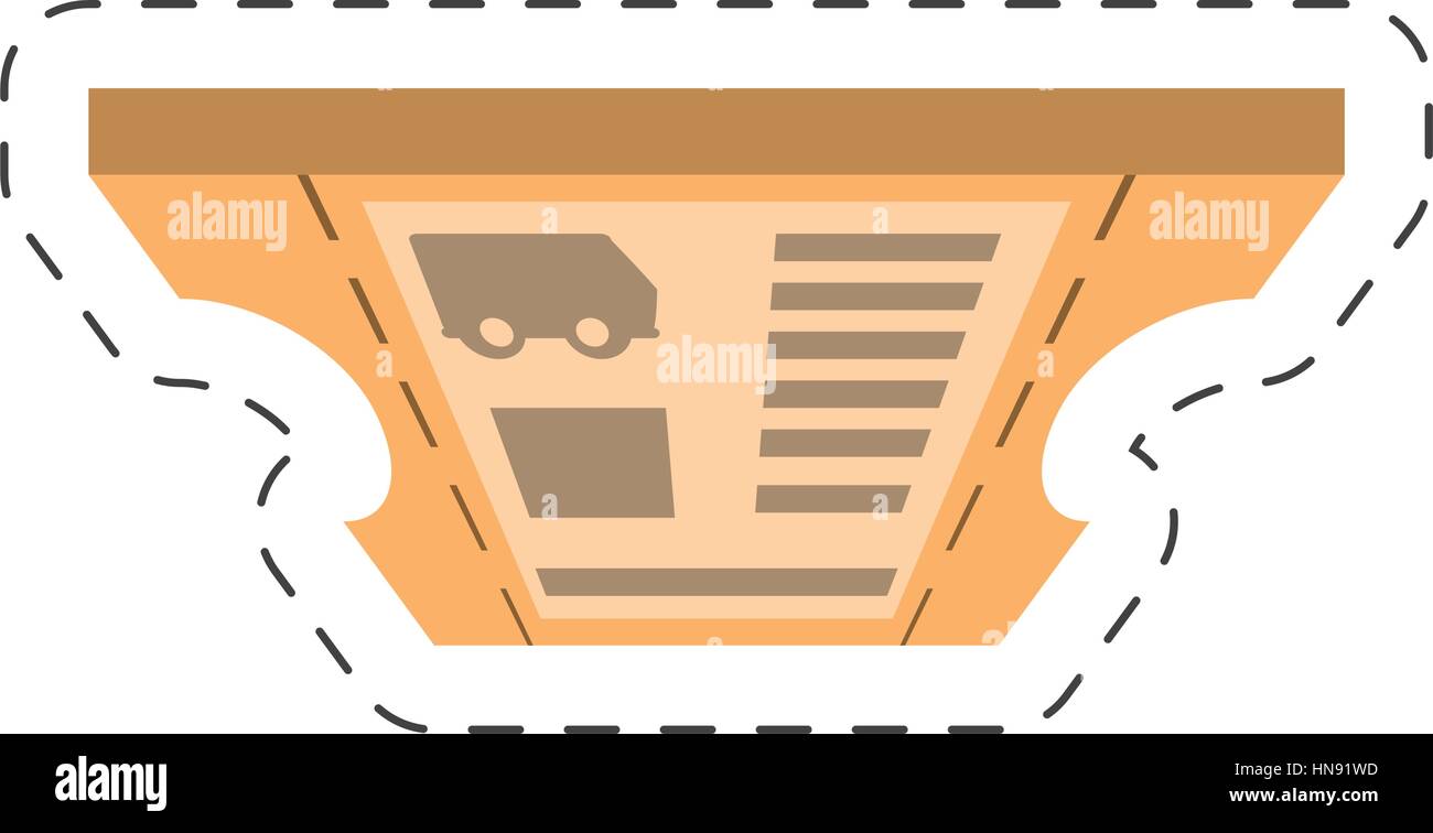 brown ticket related icon, ector illustration image Stock Vector Image ...
