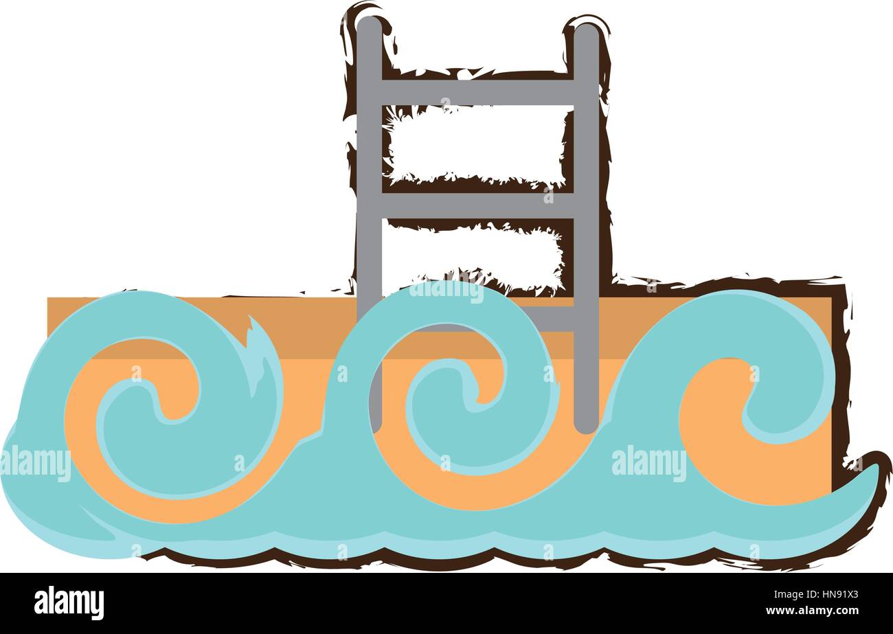 swimming pool waves icon image, vector ilustration Stock Vector Image ...
