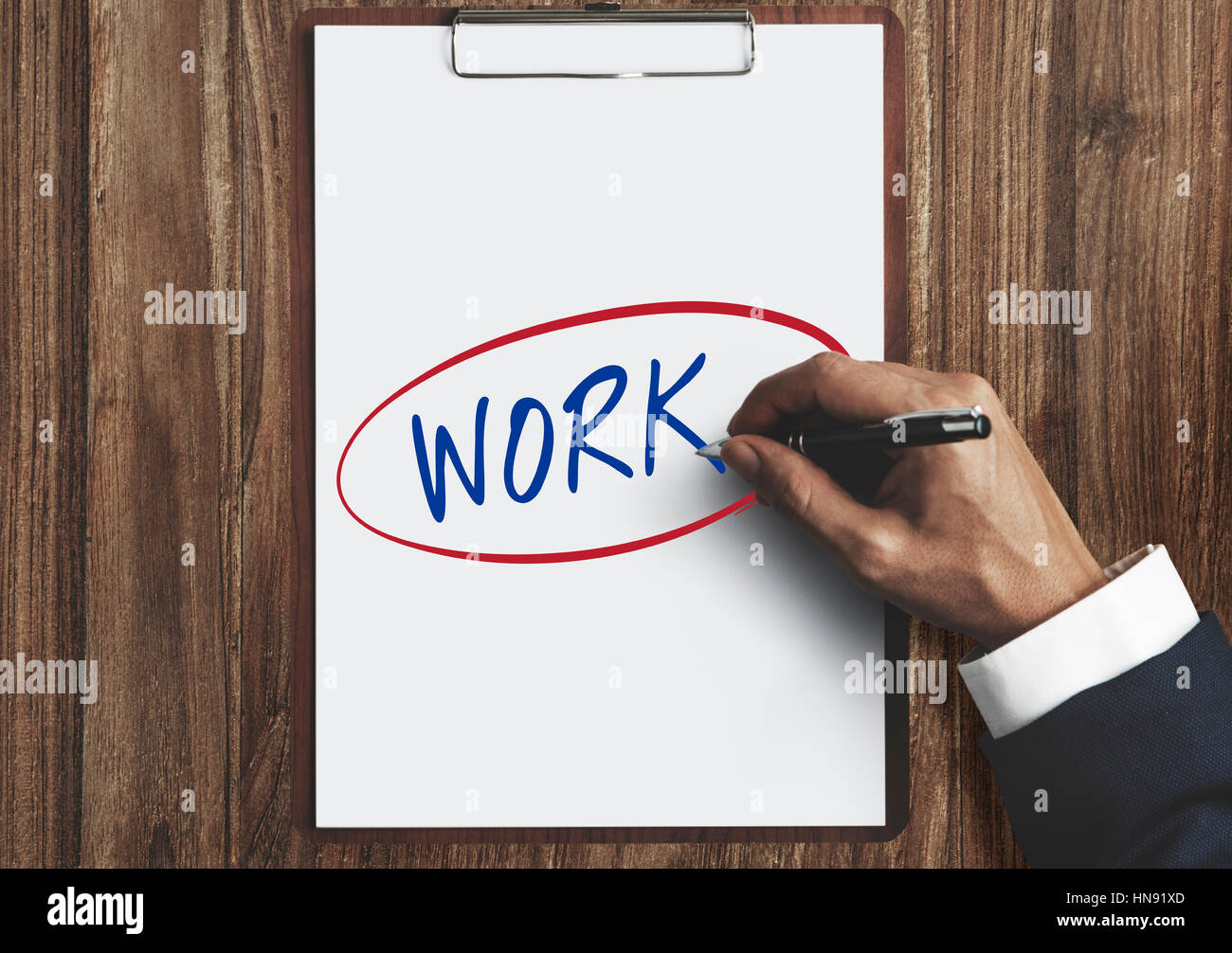 Work Business Organisation Stamp Concept Stock Photo - Alamy